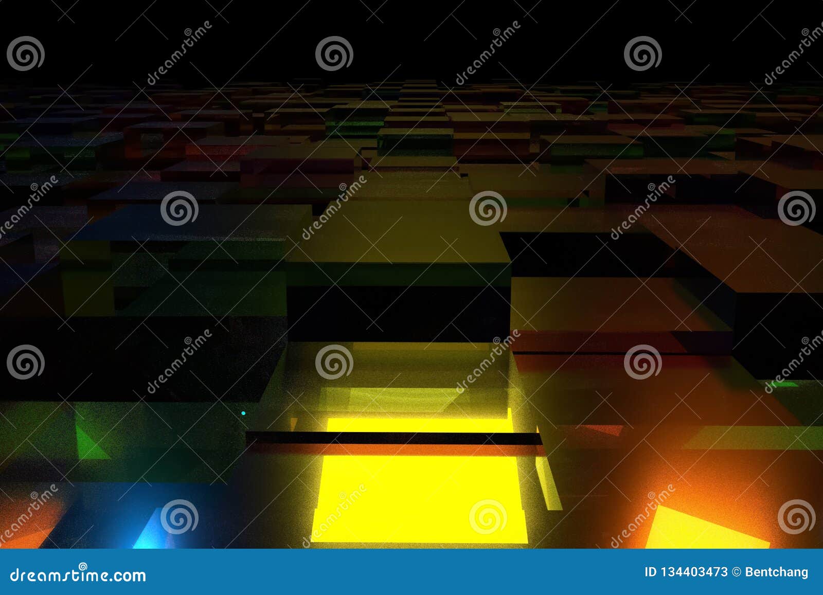 Colorful 3D Rendering. Decorative, Illustrations Shape Composition ...