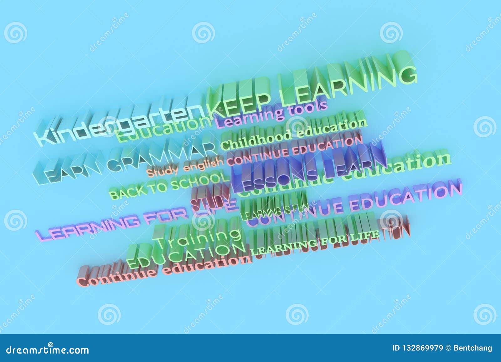 3D Rendering. Education Related Keywords Cloud. For Graphic Design Or ...