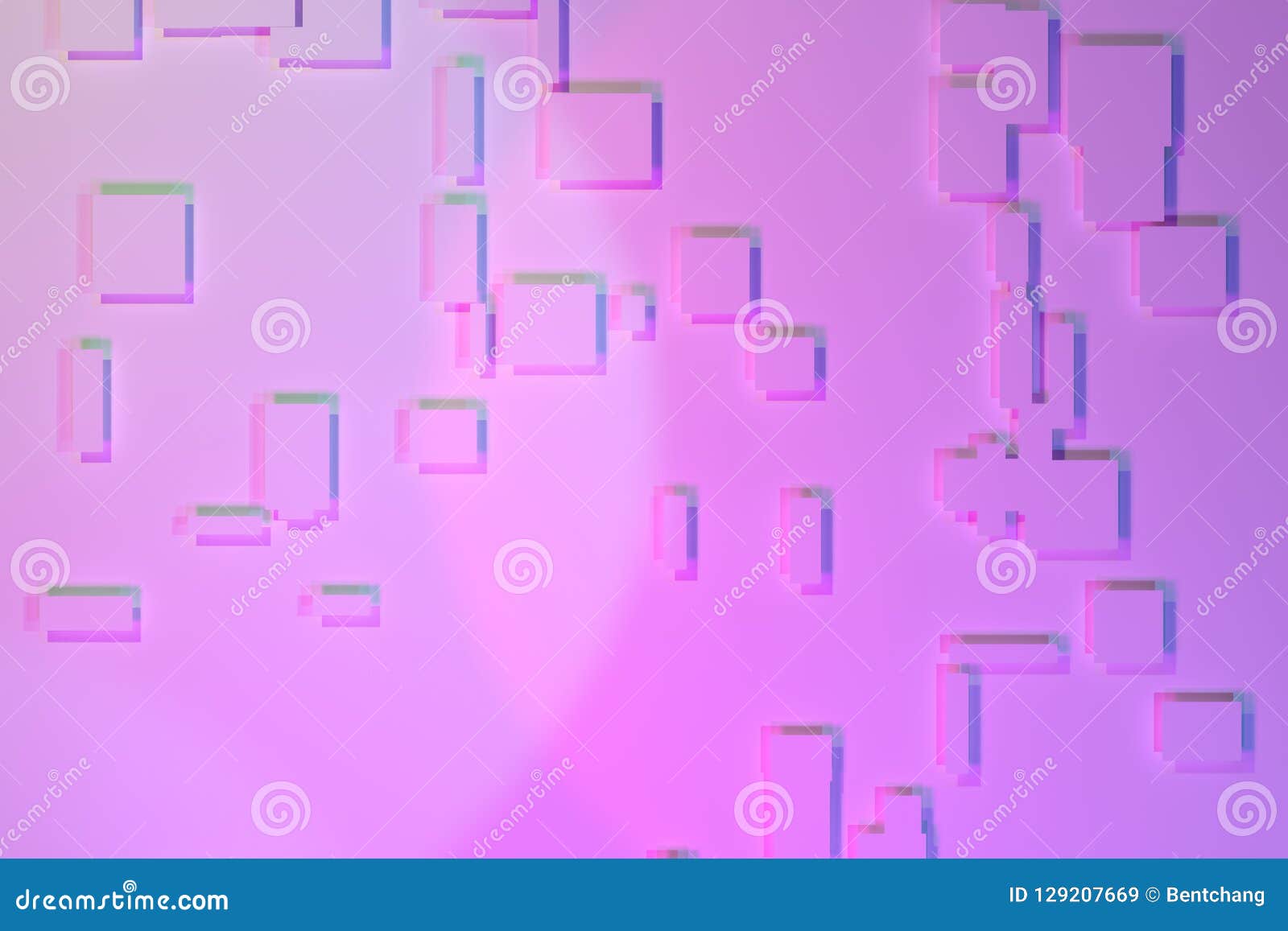 Colorful 3D Rendering. Illustrations of with Soft Shadow, Plain ...