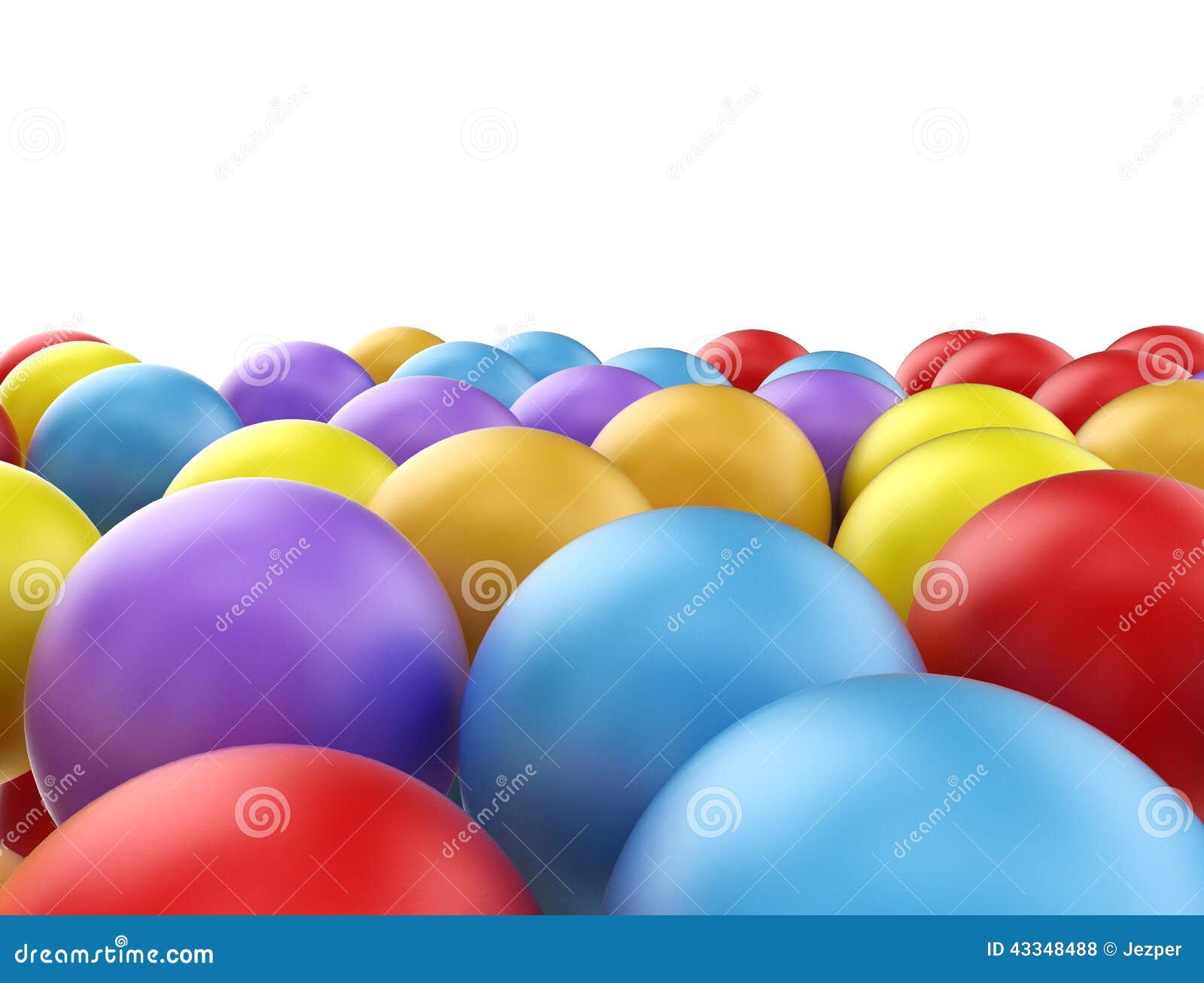 Colorful 3d Spheres Background. Stock Illustration - Illustration of ...