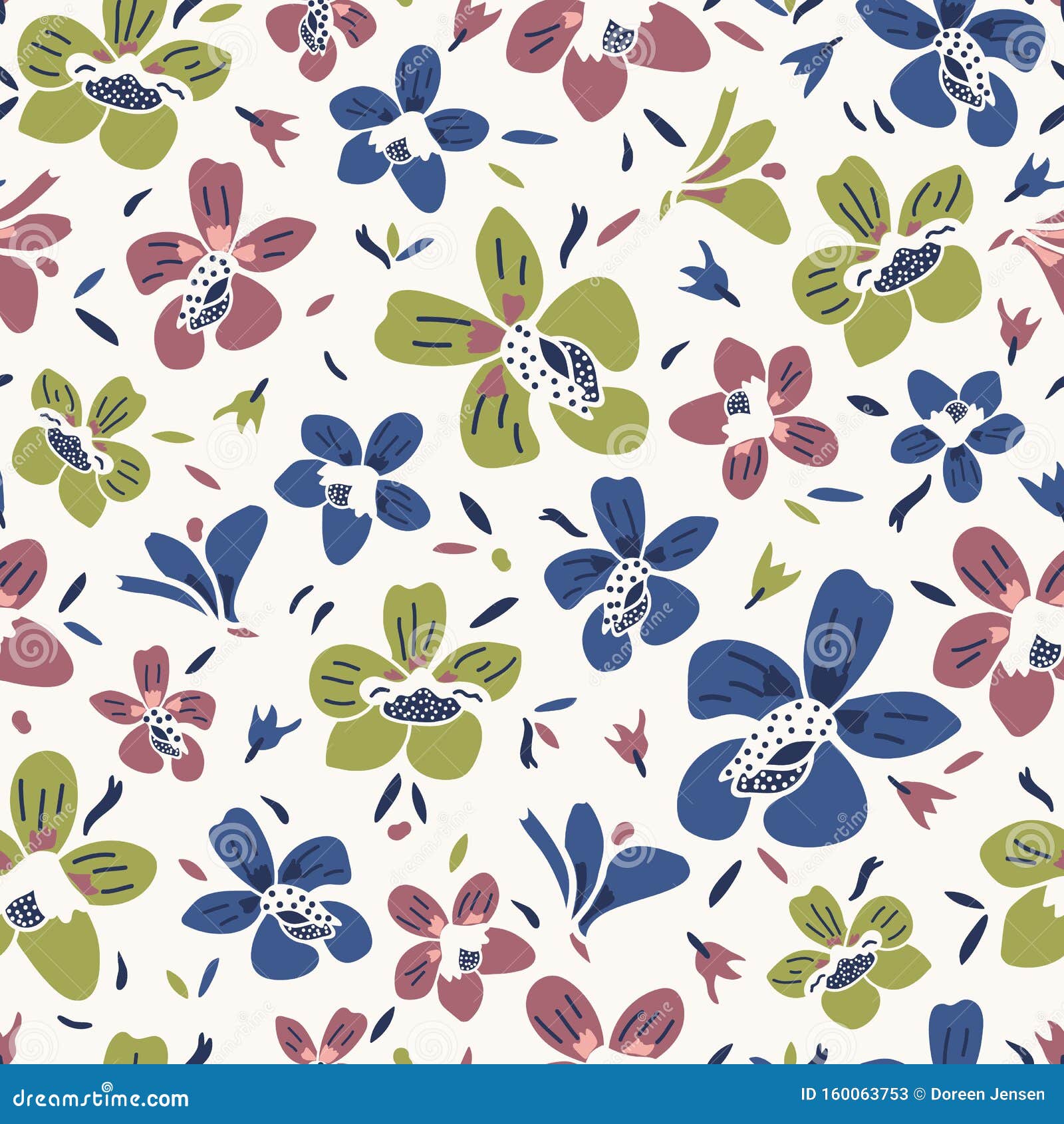 Colorful Daffodil Flower Seamless Repeat Pattern Background Stock ... Colorful Daffodil Flower Seamless Repeat Pattern Background Stock ...
