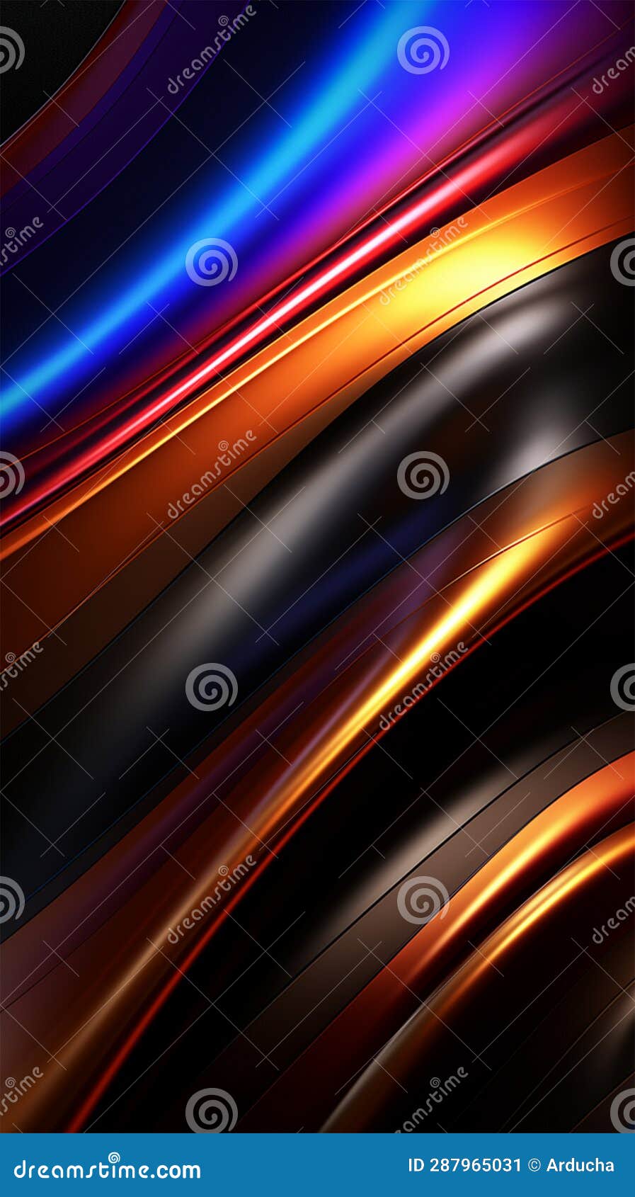 Colorful Dark Abstract Texture with Shine Refraction Stock Illustration ...