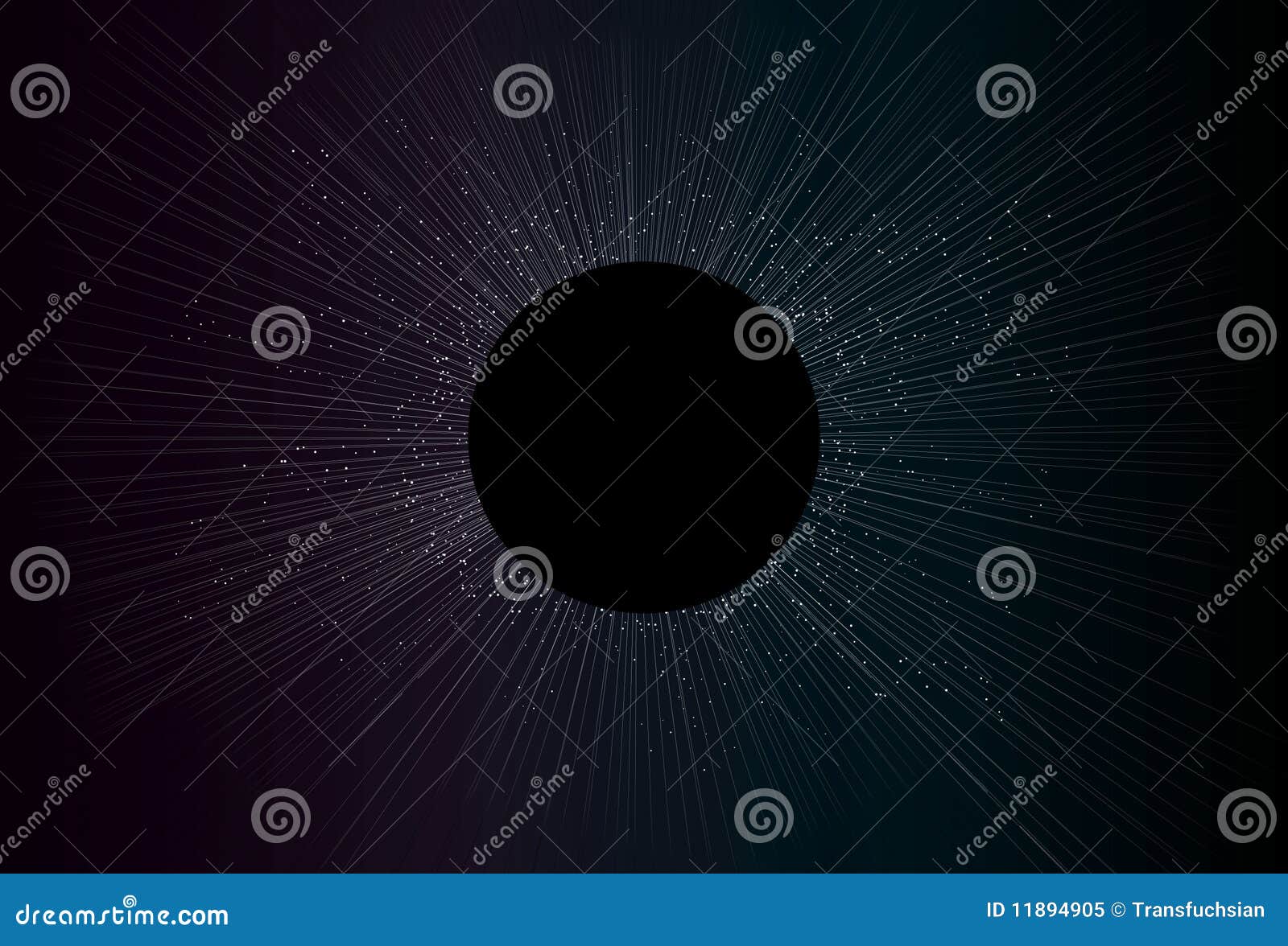 Colorful Dark Eclipse Background with Stars Stock Vector - Illustration ...