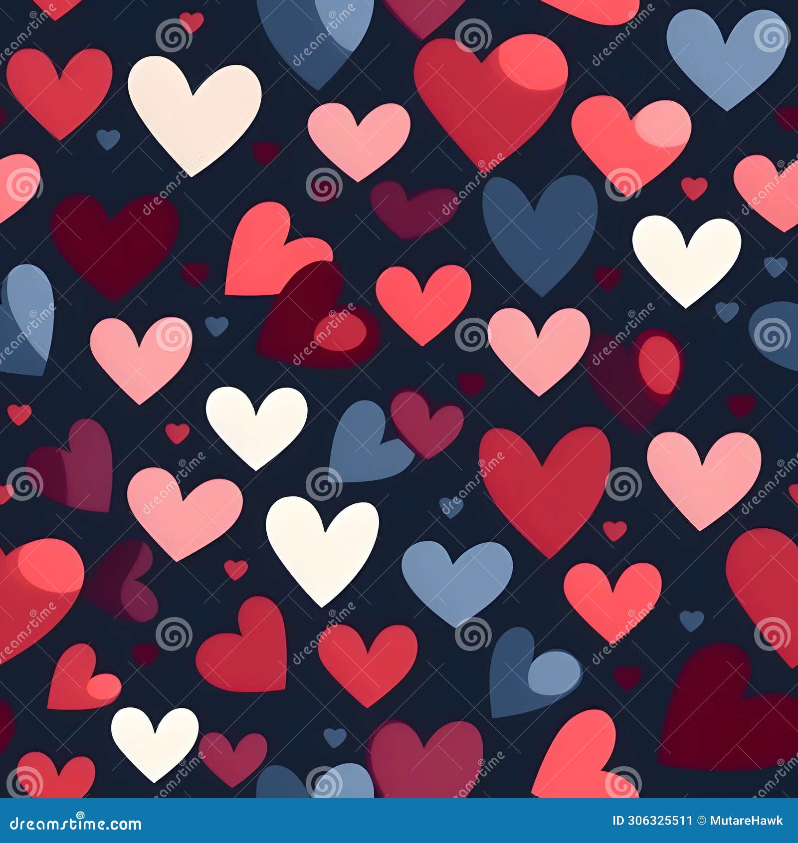 Colorful Dark Hearts As Abstract Background, Wallpaper, Banner, Texture ...