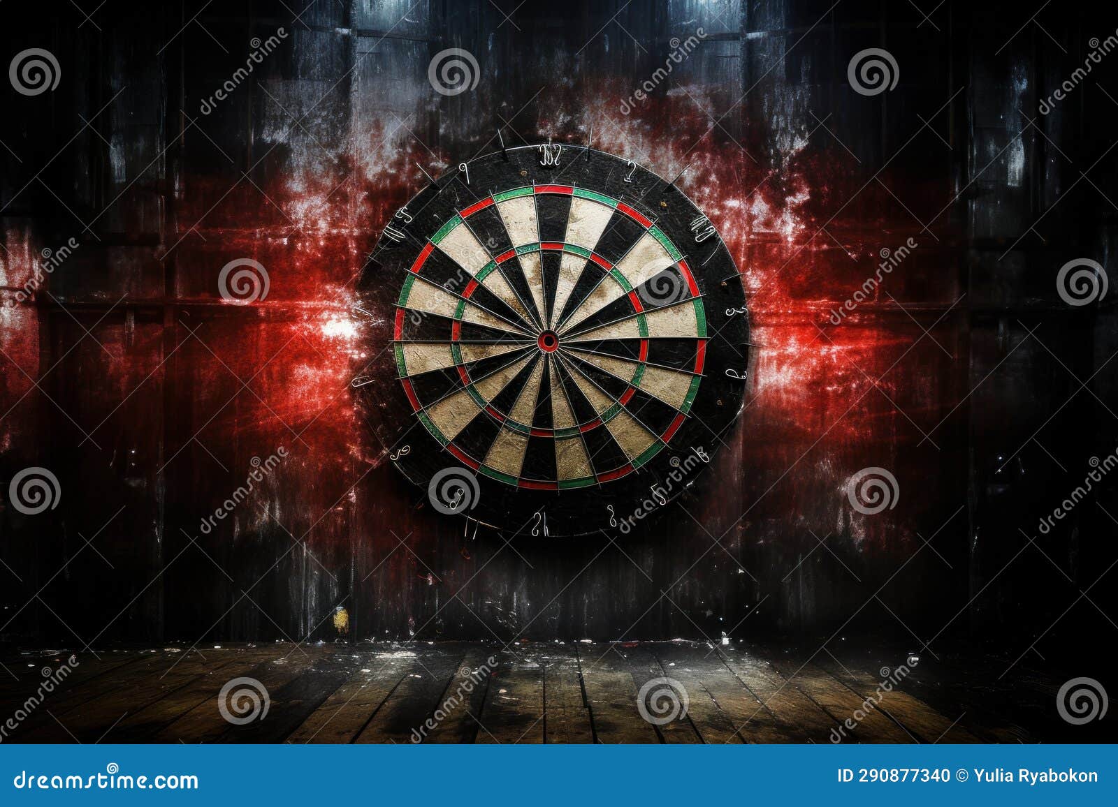 Colorful Dart Board Target. Generate Ai Stock Illustration ...