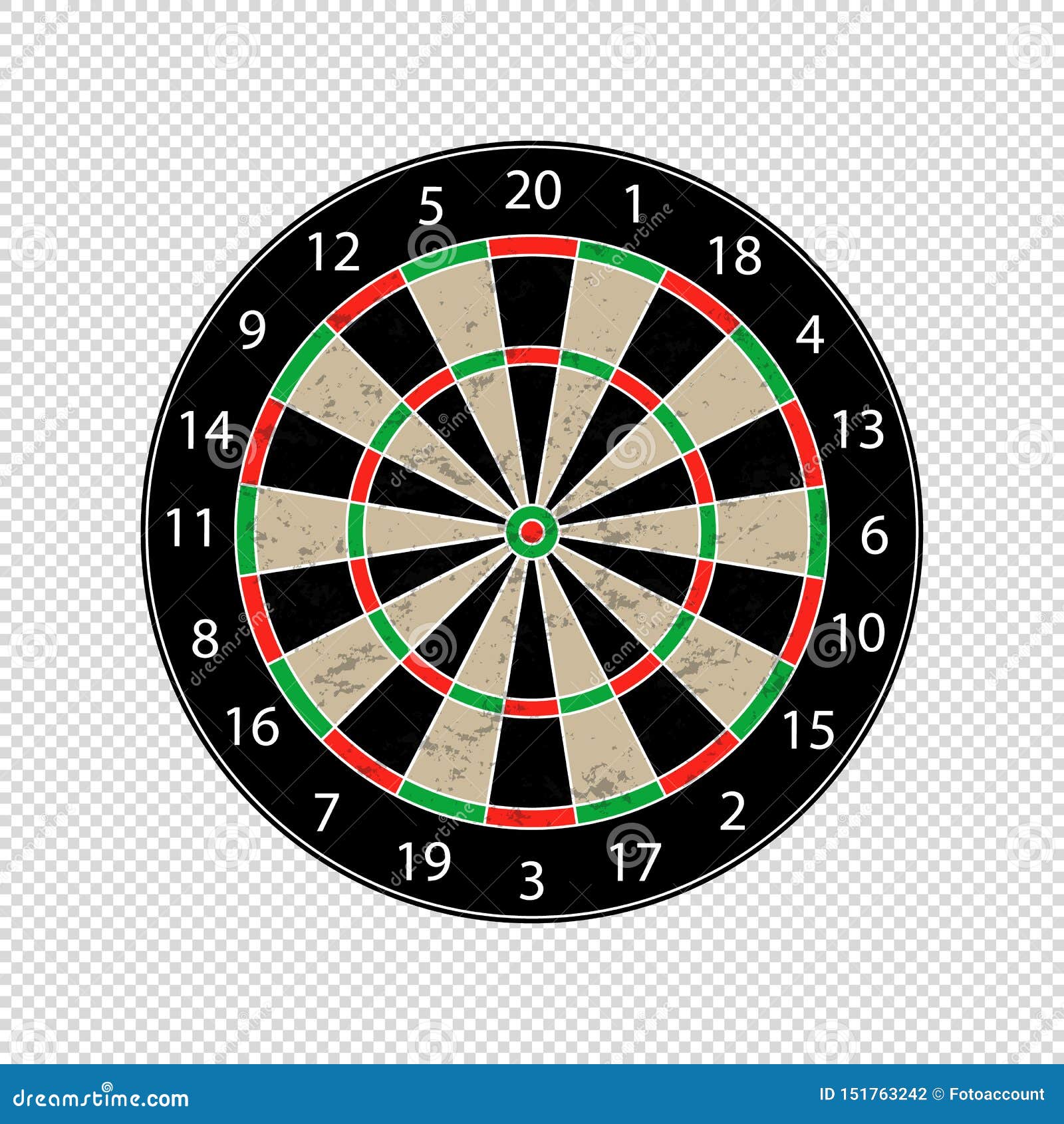 Colorful Dartboard - Textured Vector Illustration - Isolated on ... Colorful Dartboard - Textured Vector Illustration - Isolated on ...