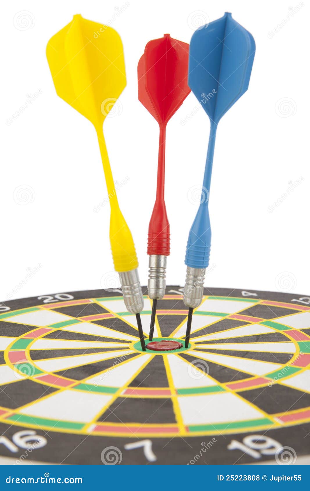 Colorful Darts Hitting a Target. Stock Photo - Image of sharp, circle ...