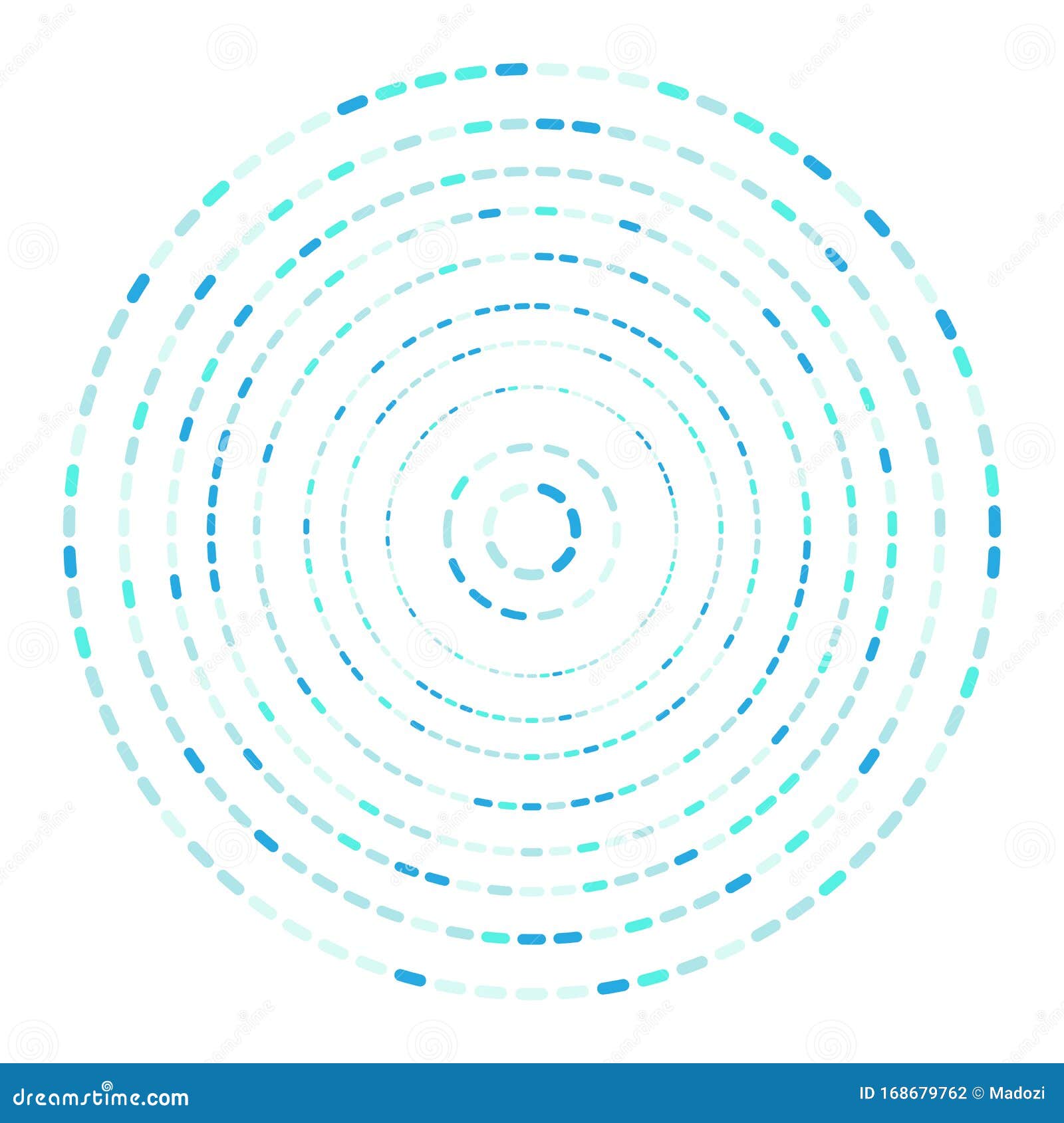 Colorful Dashed Random Circles Stock Vector - Illustration of artistic ...