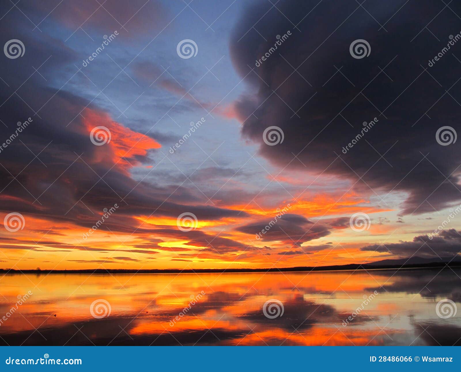 Colorful dawn stock photo. Image of quiet, horizon, early - 28486066