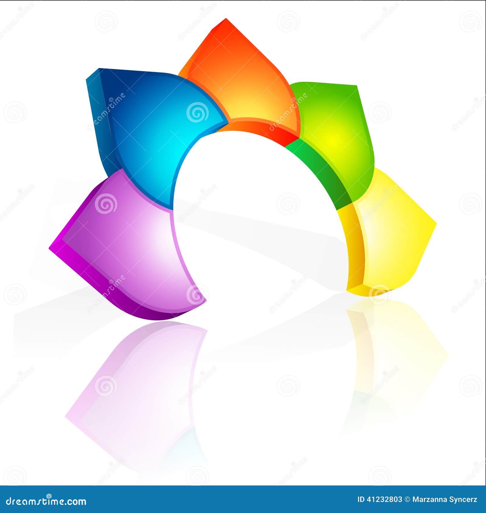 Colorful decorative arch stock vector. Illustration of isolated - 41232803