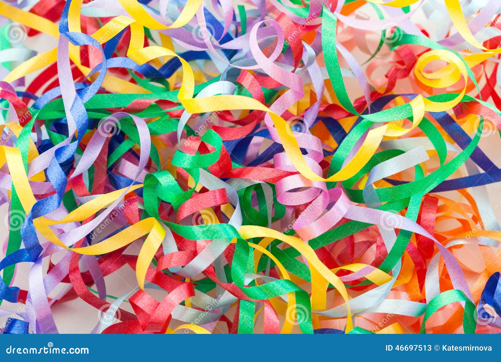 Colorful Decorative Gift Ribbons As Background Stock Image - Image of ...