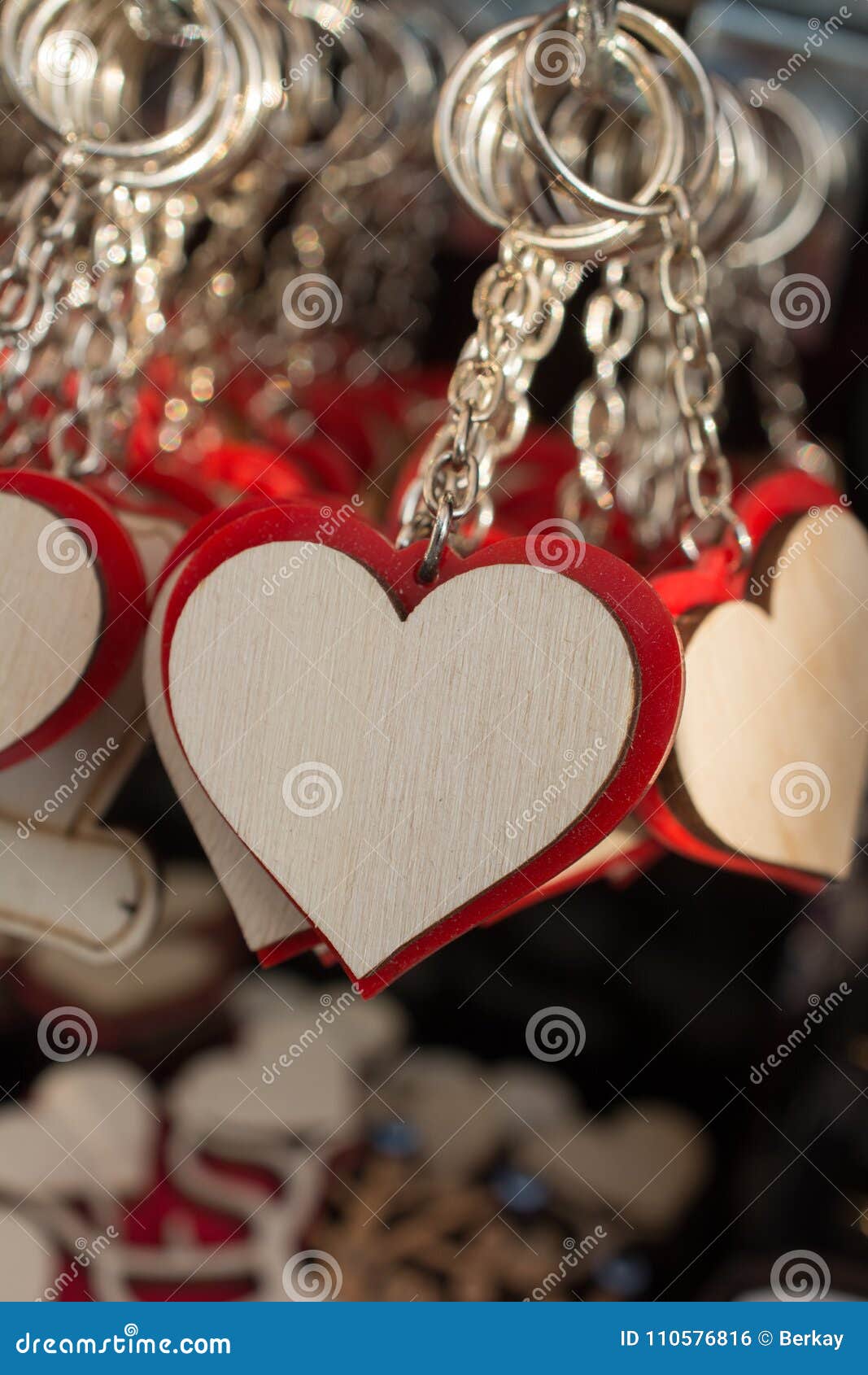 Heart Shaped Colorful Decorative Objects Stock Photo - Image of romance ...