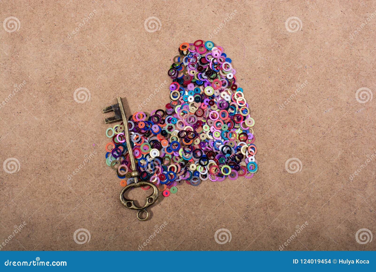 Heart Shaped Colorful Decorative Objects Stock Photo - Image of heart ...