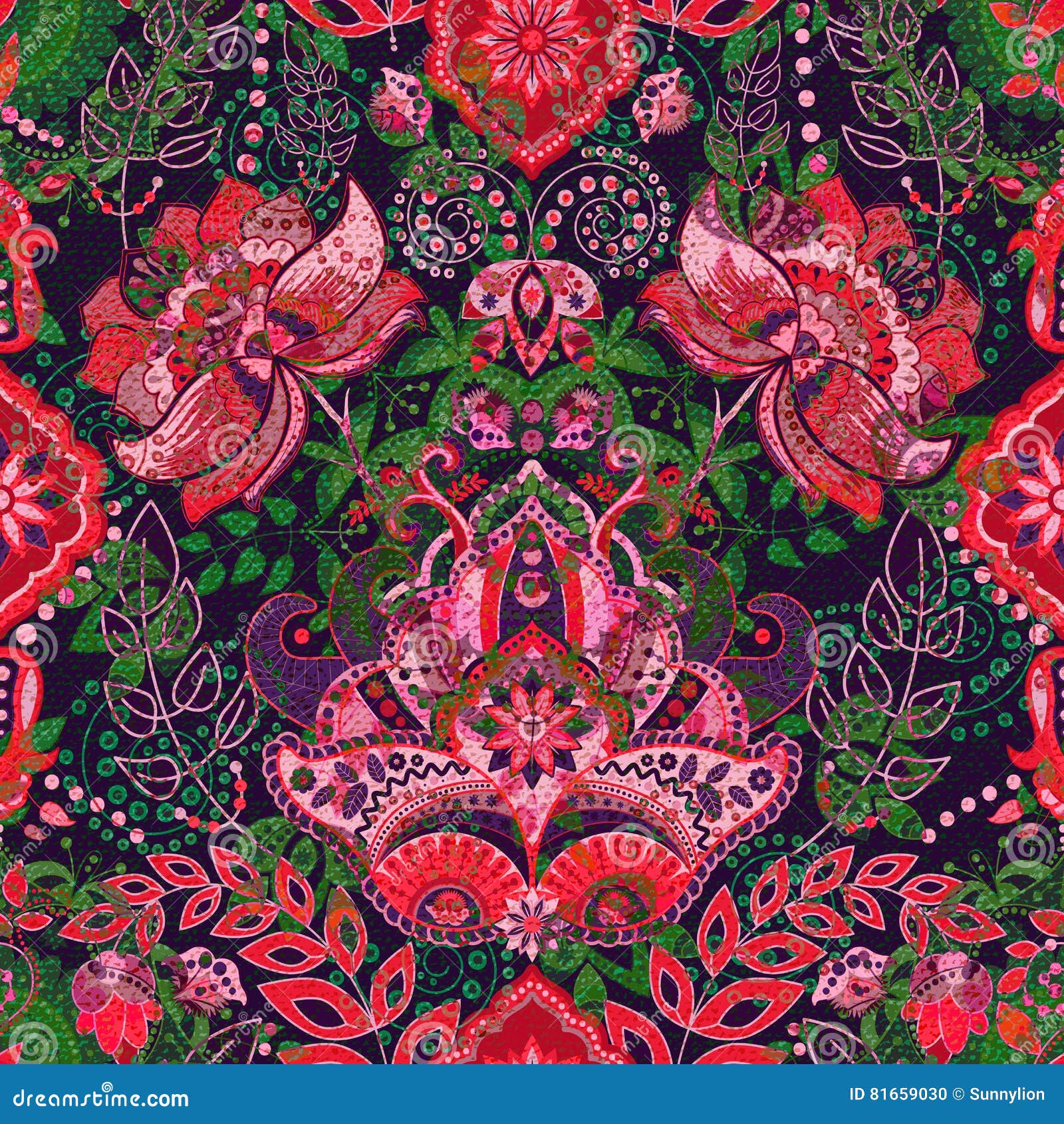 Colorful Decorative Pattern. Ethnic Background Stock Illustration ...