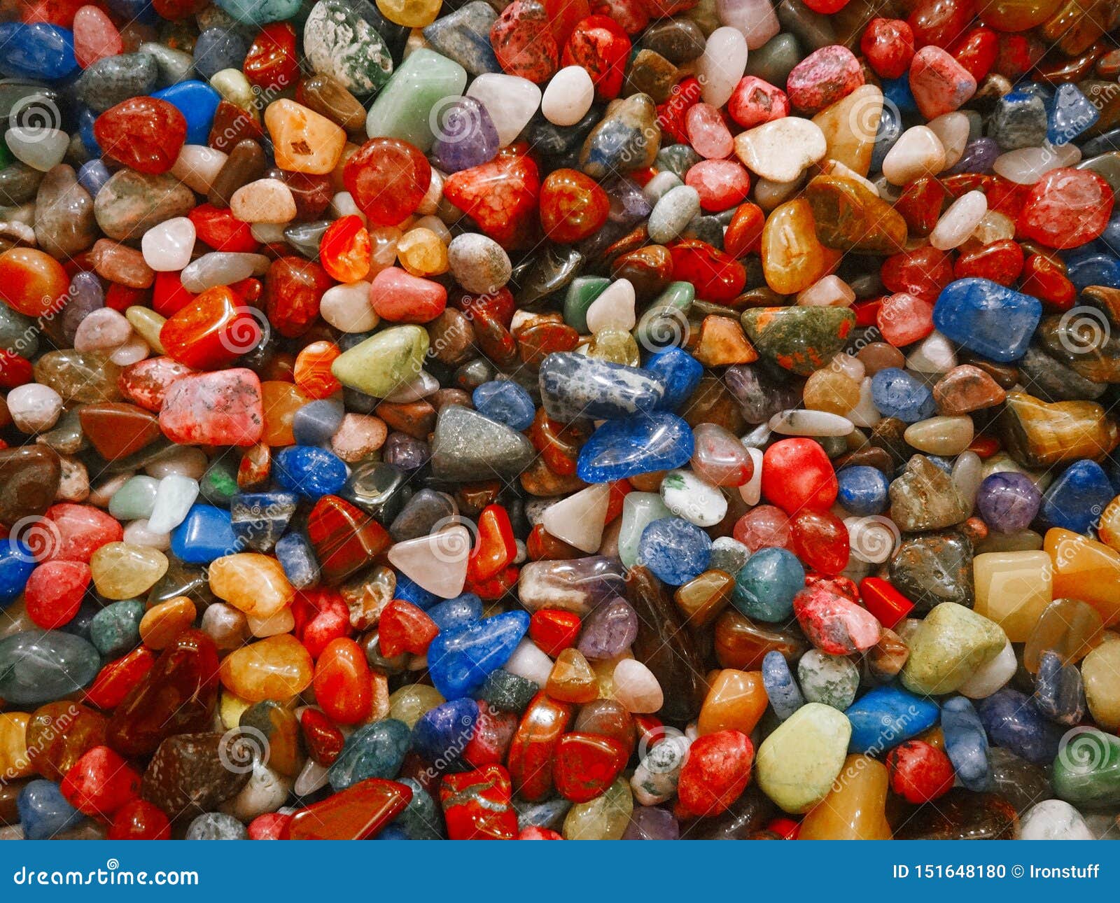 Colorful Decorative Pebbles Stock Photo - Image of polished, small ...