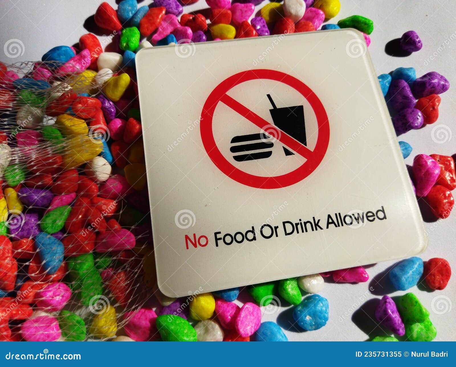 Colorful Decorative Stone Objects on White Background Stock Image ...