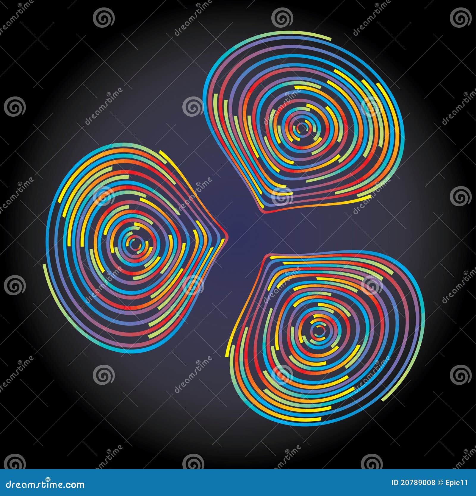 Colorful Deformed Circles Background Stock Vector - Illustration of ...