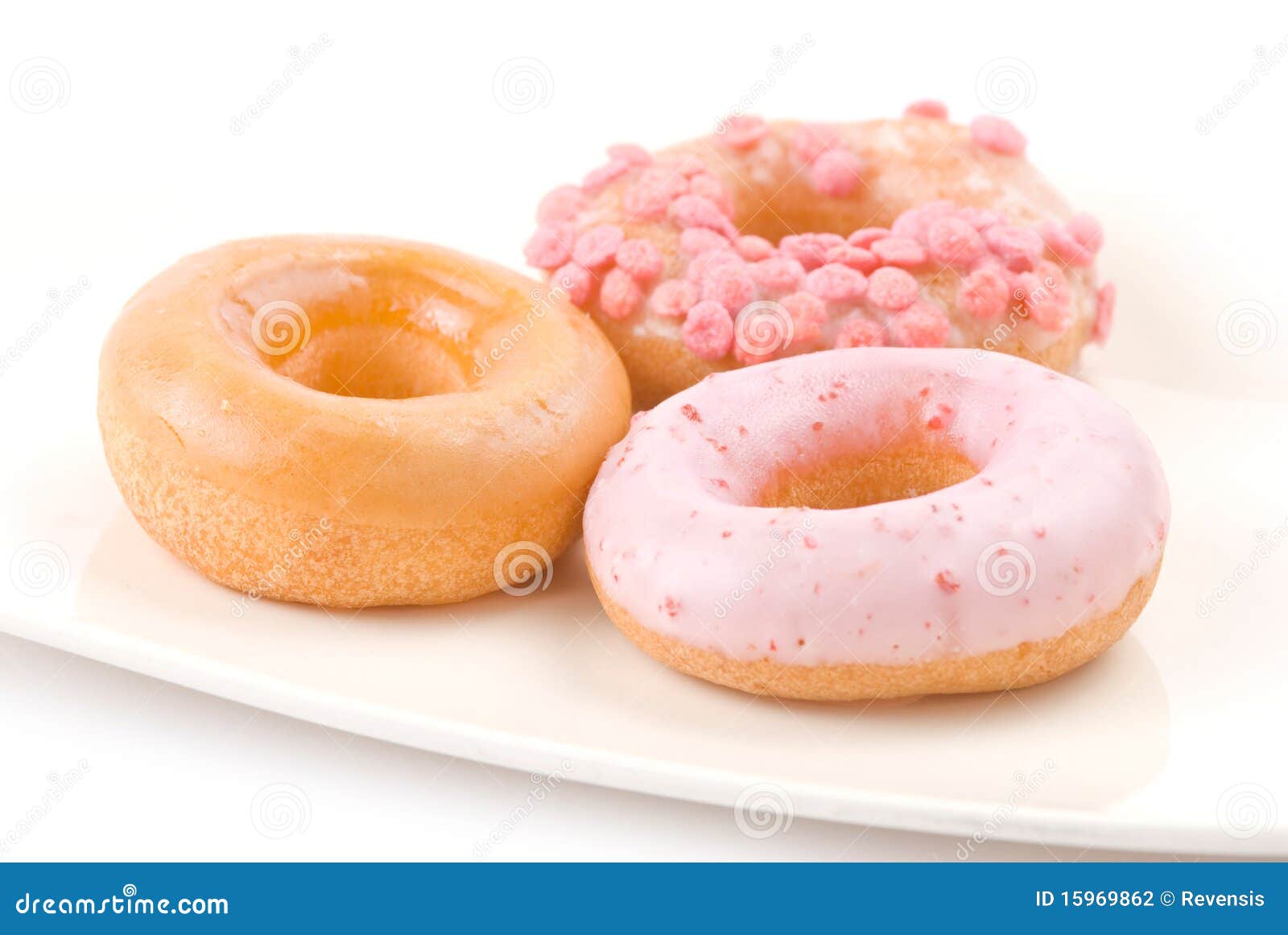 Colorful and Delicious Donut in Plate Stock Photo - Image of delicious ...