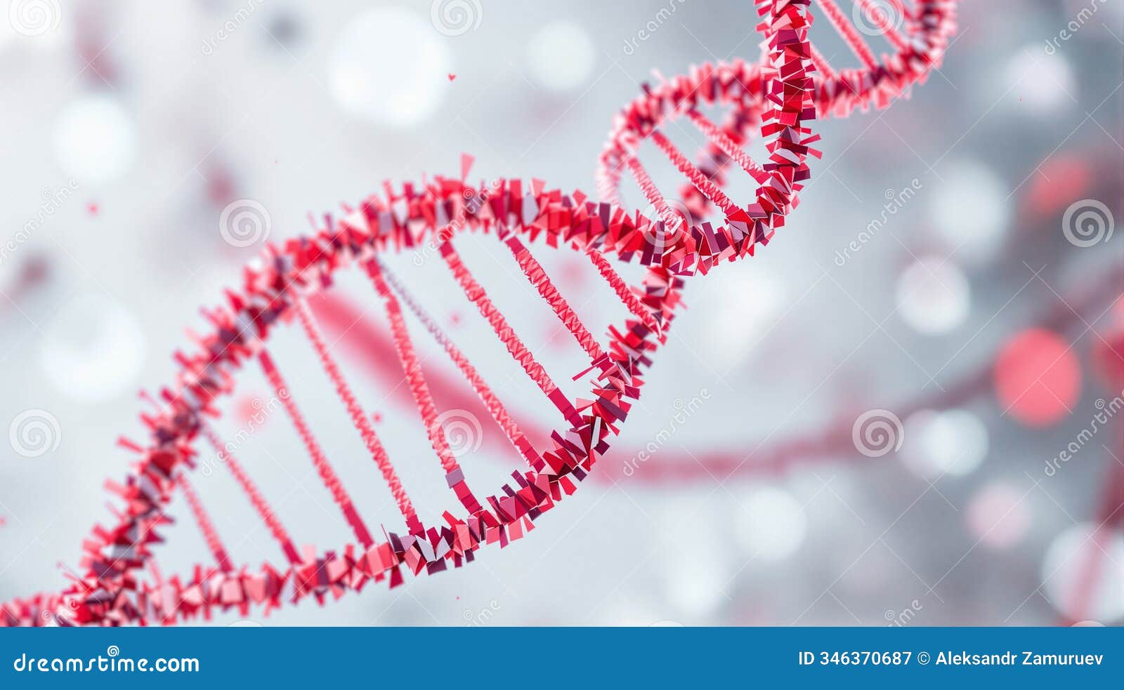 Colorful Depiction of DNA Strands Showcasing Replication Processes in a ...