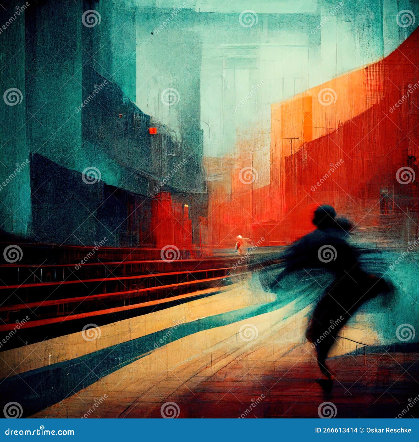 Depiction of Movement - Generative AI Stock Illustration - Illustration ...