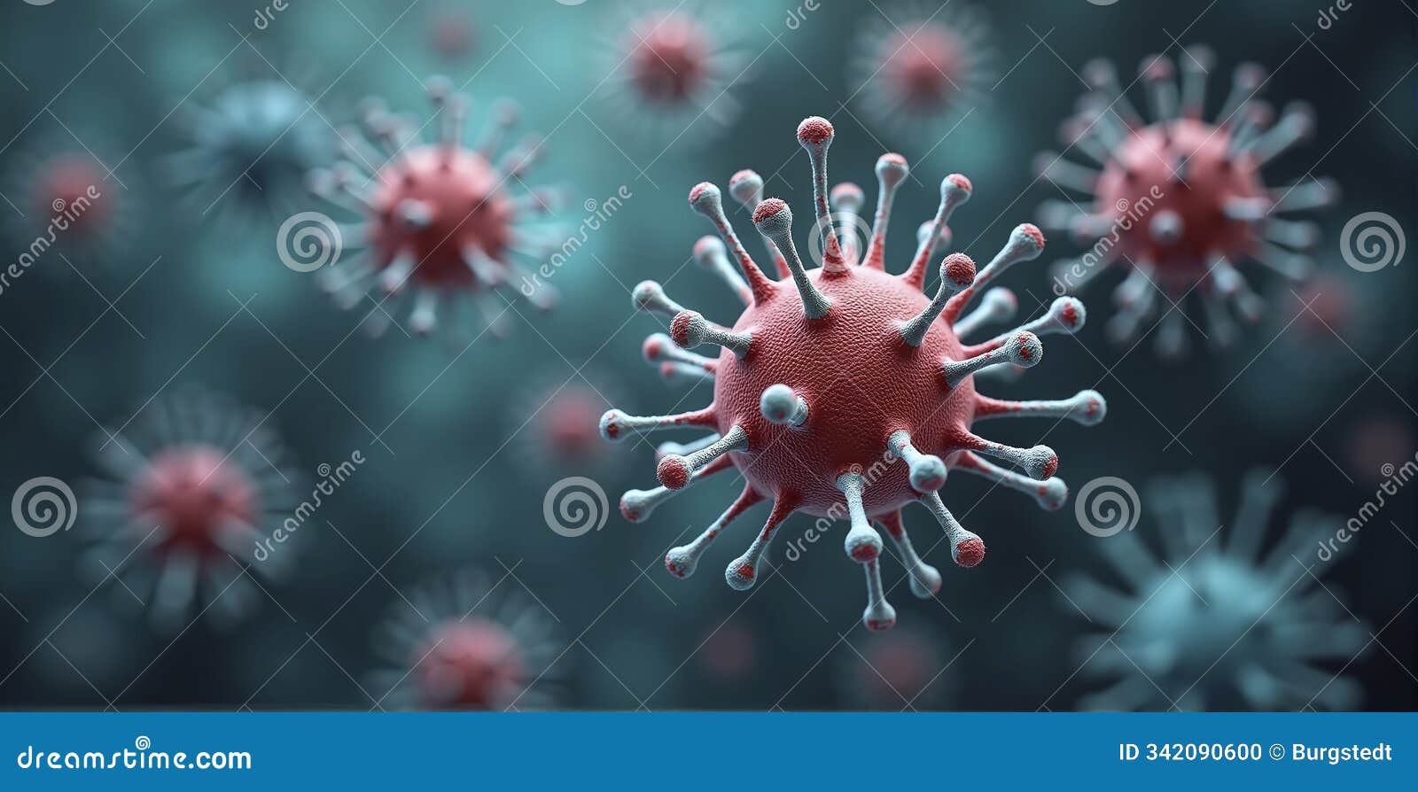 Colorful Depiction of a Virus, Submicroscopic Infectious Agent ...