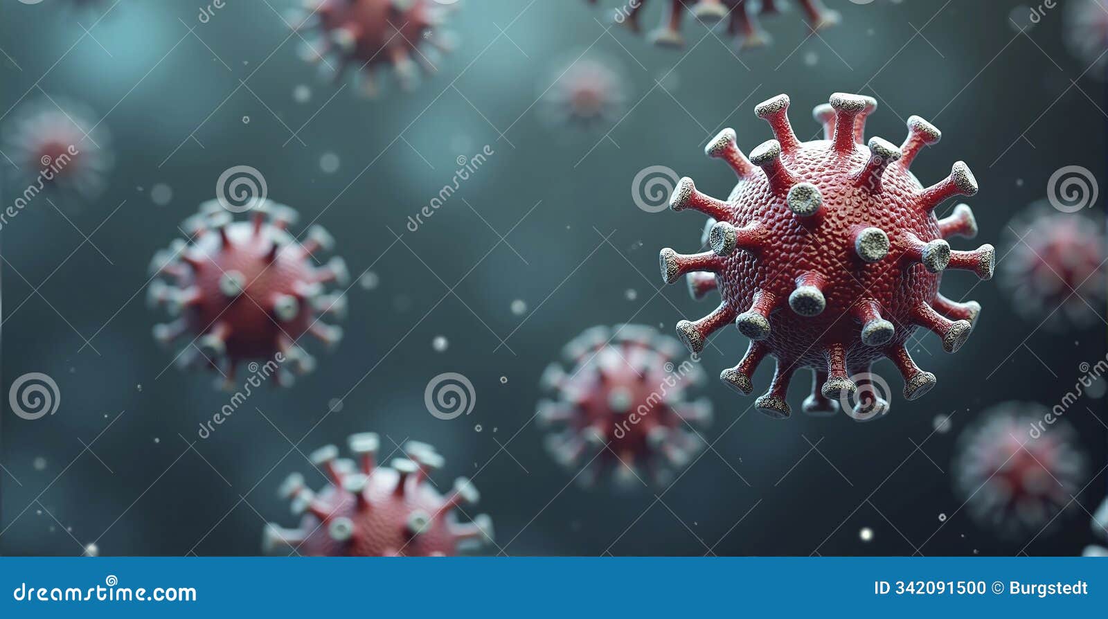 Colorful Depiction of a Virus, Submicroscopic Infectious Agent ...