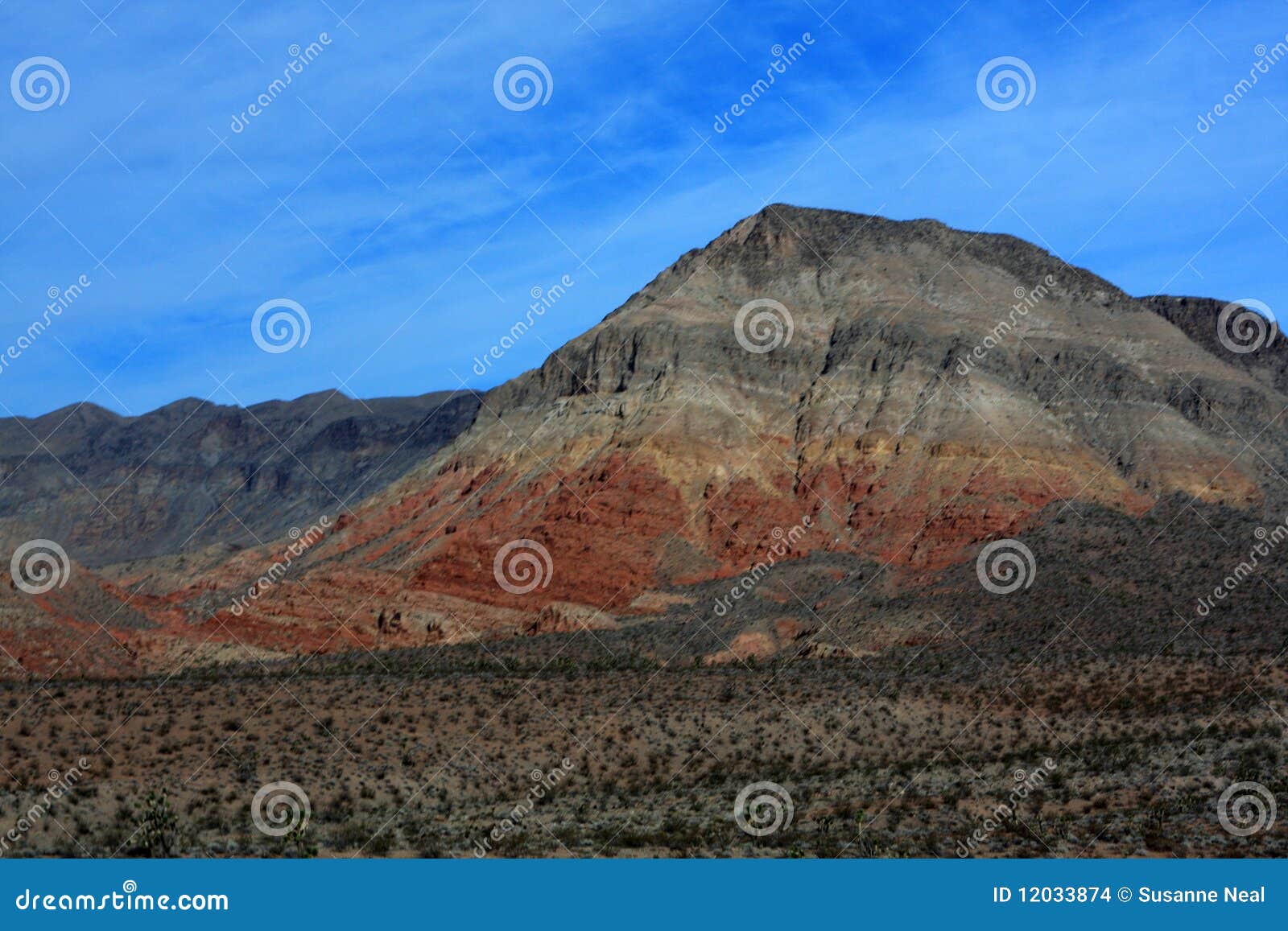 Colorful desert mountain stock photo. Image of freeway - 12033874