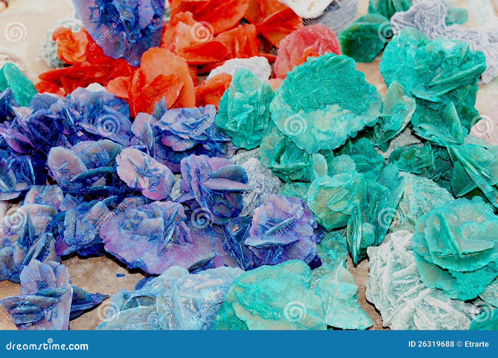 Desert Roses Form Crystallize As Minerals In Layers Of Sand Or Soil ...