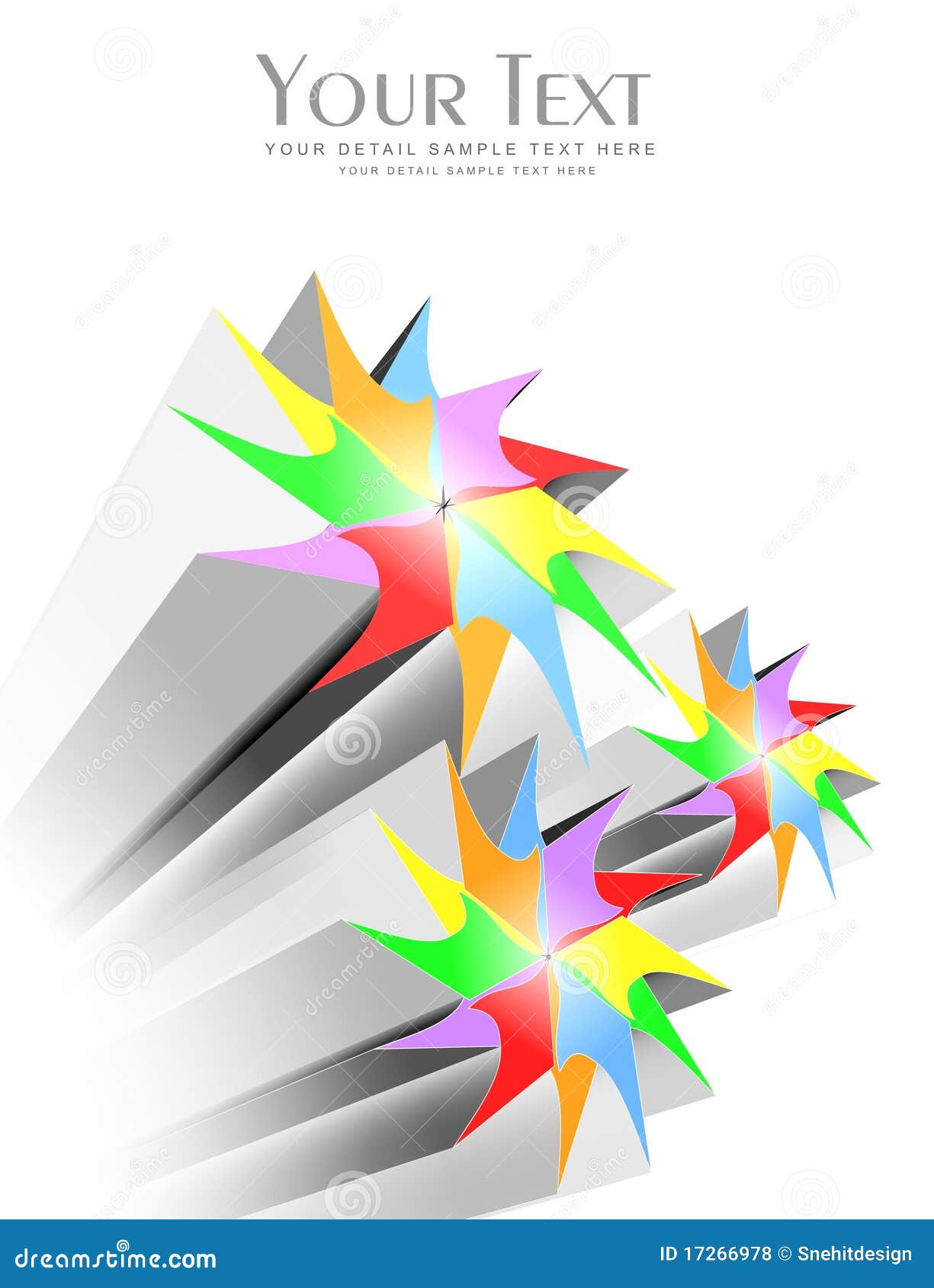 Colorful design element stock illustration. Illustration of perspective ...