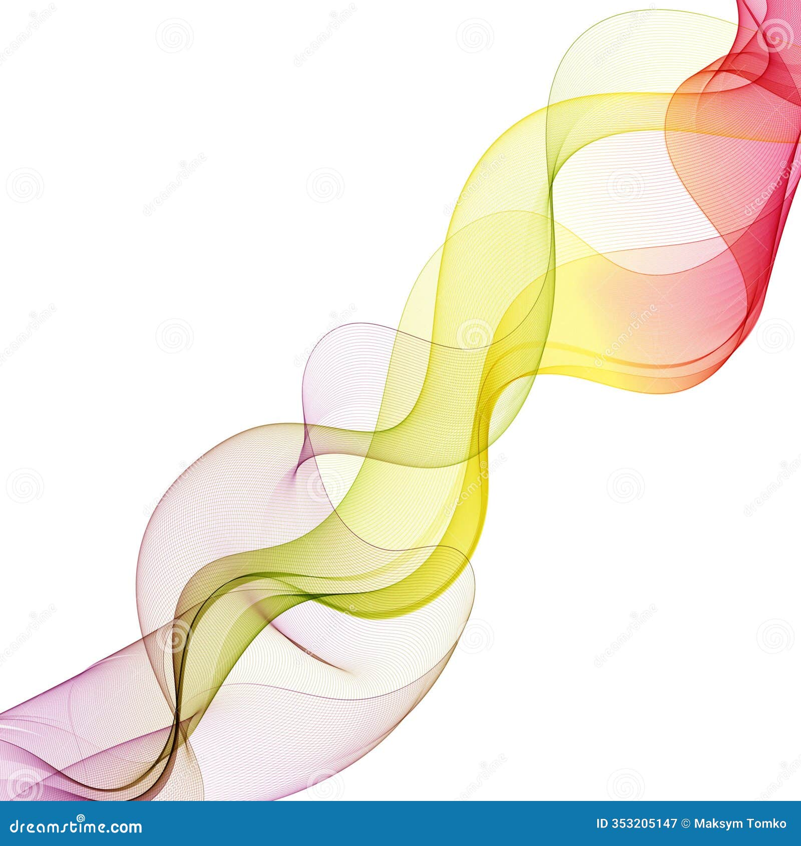 Colorful Design Element Gradient Wave Line Isolated on White Background ... Colorful Design Element Gradient Wave Line Isolated on White Background ...