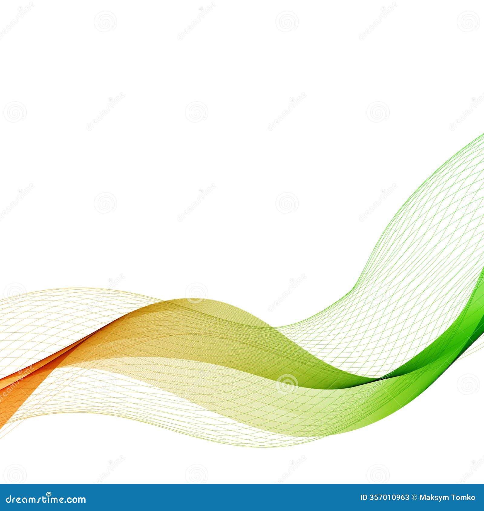 Colorful Design Element Gradient Wave Line Isolated on White Background ...