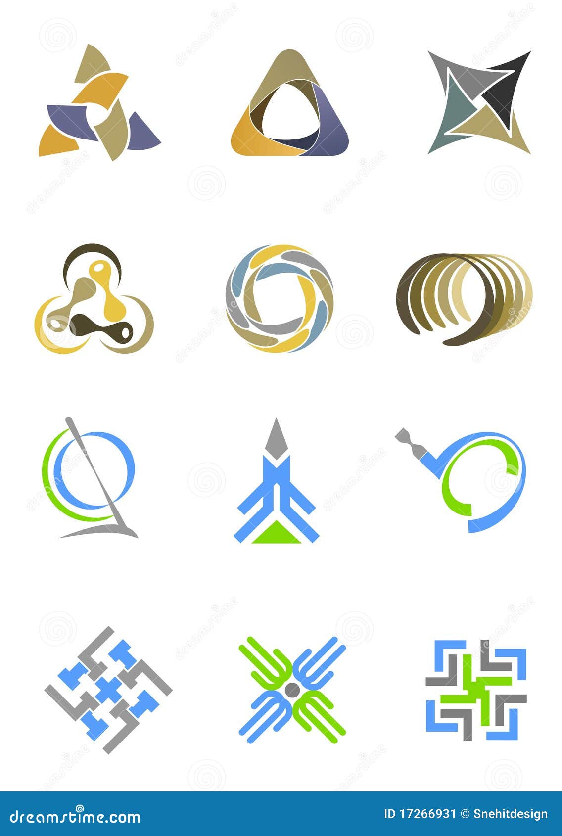 Colorful design elements stock illustration. Illustration of artistic ...