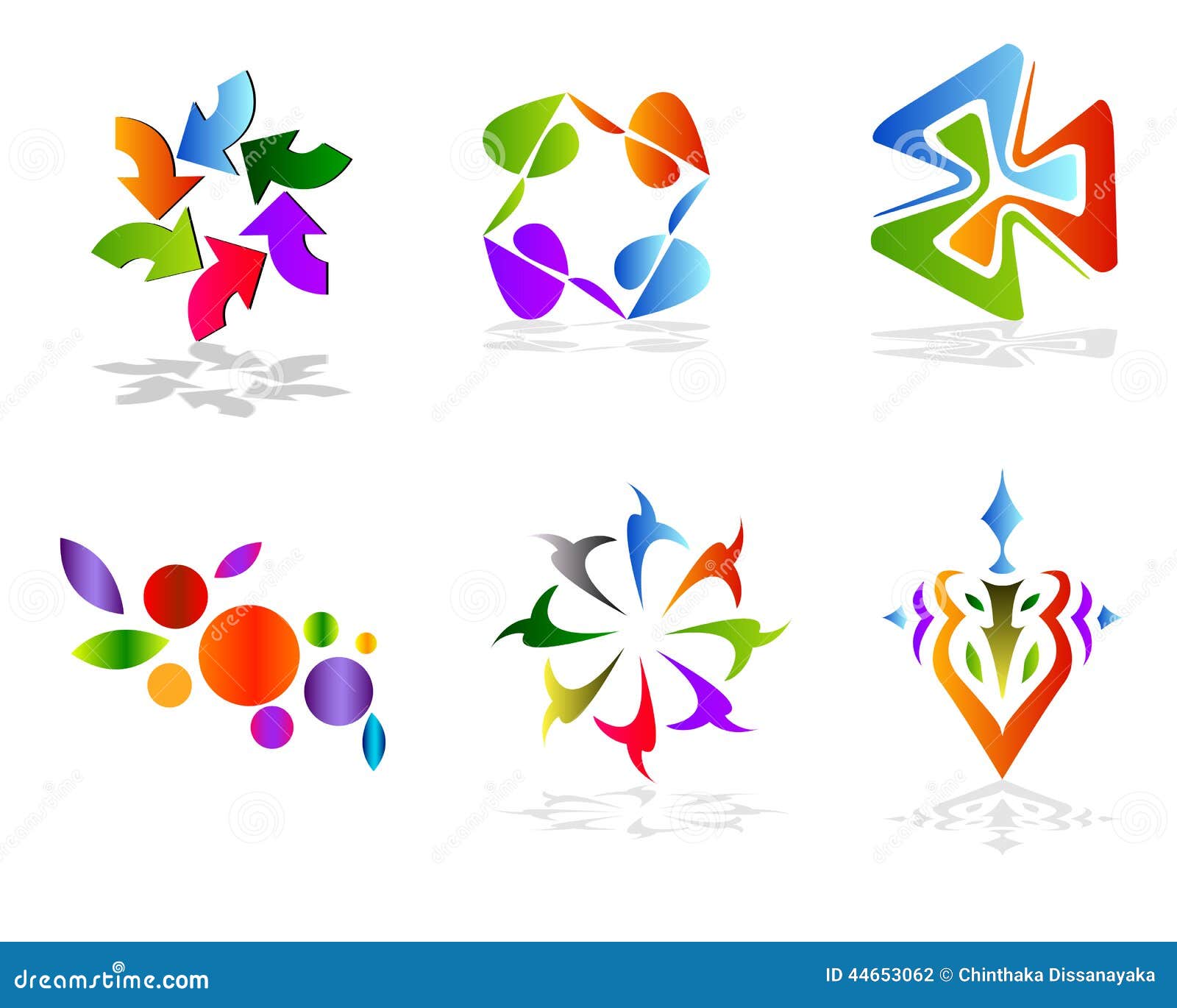 Colorful design elements stock illustration. Illustration of abstract ...