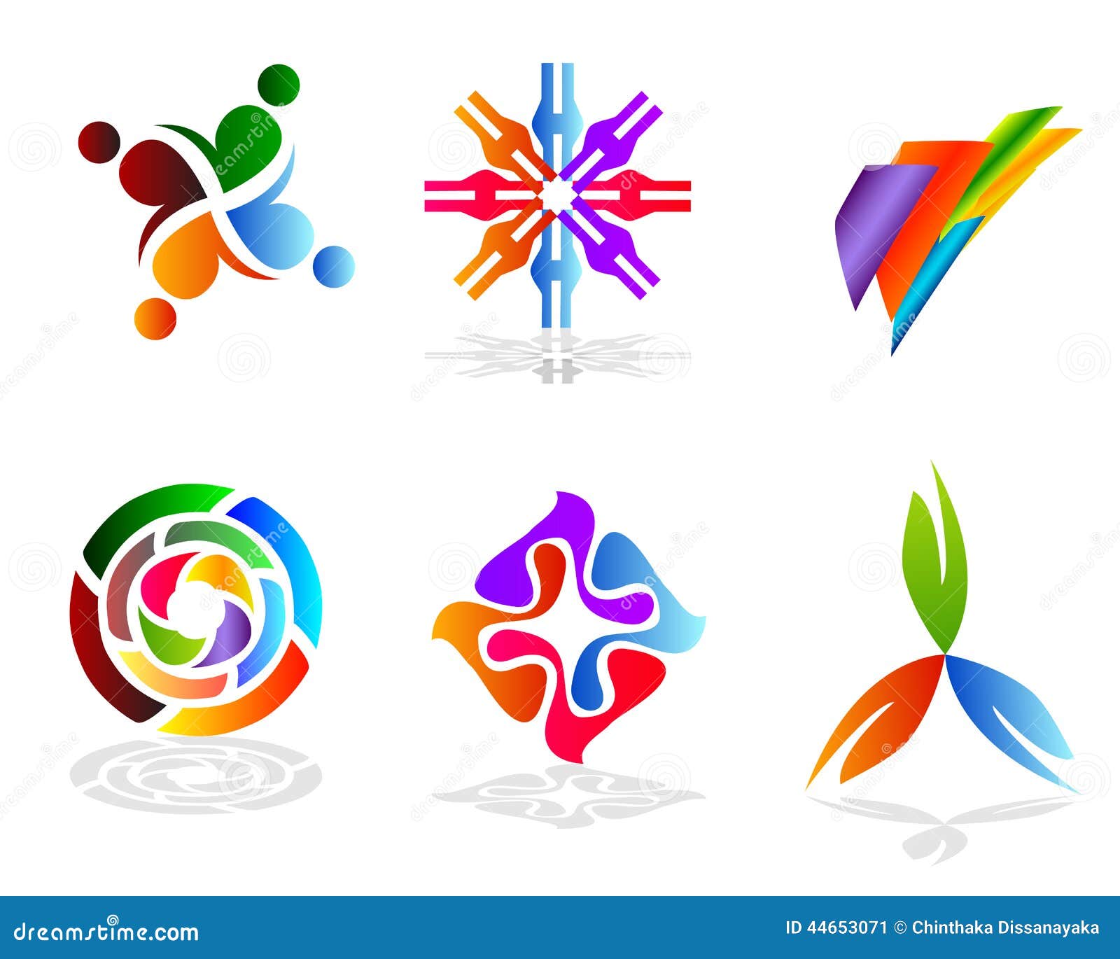 Colorful design elements stock illustration. Illustration of aqua ...