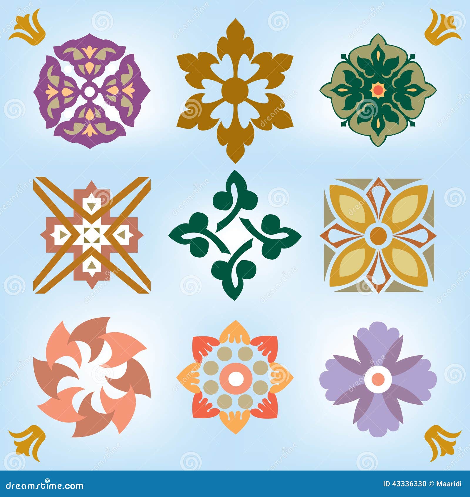 Colorful design elements stock vector. Illustration of decoration ...