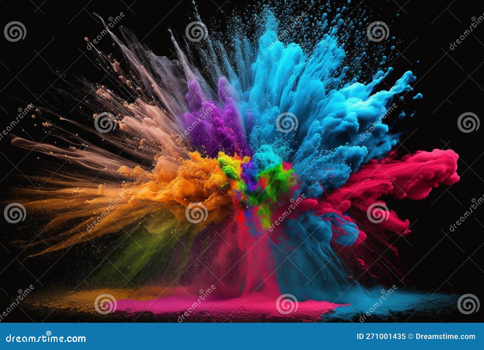 This Colorful Design Features a Rainbow Wave and Multicolor Paint ...