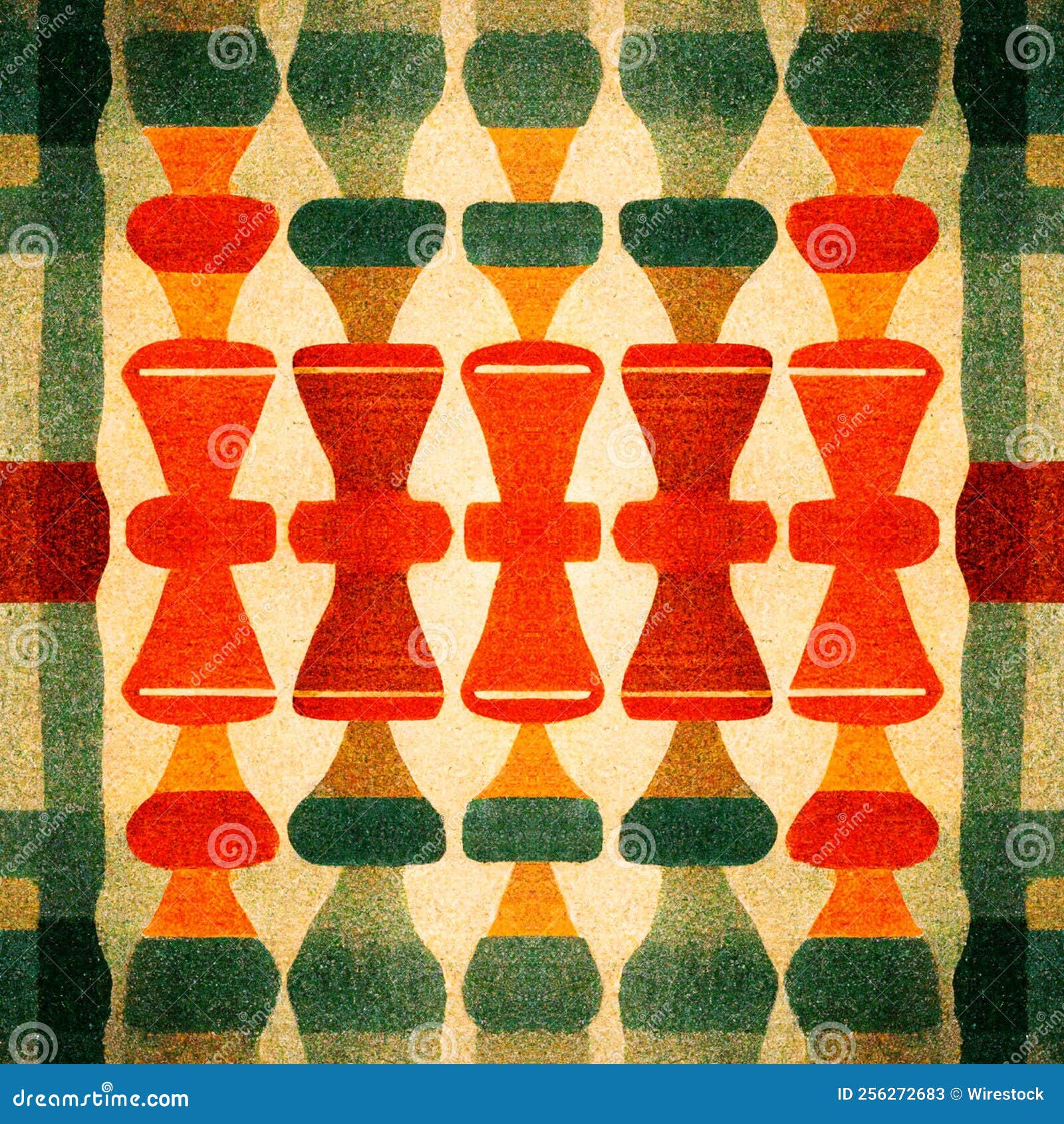 Colorful Design of a Mexican Talavera Seamless Pattern Tile Stock Image ...