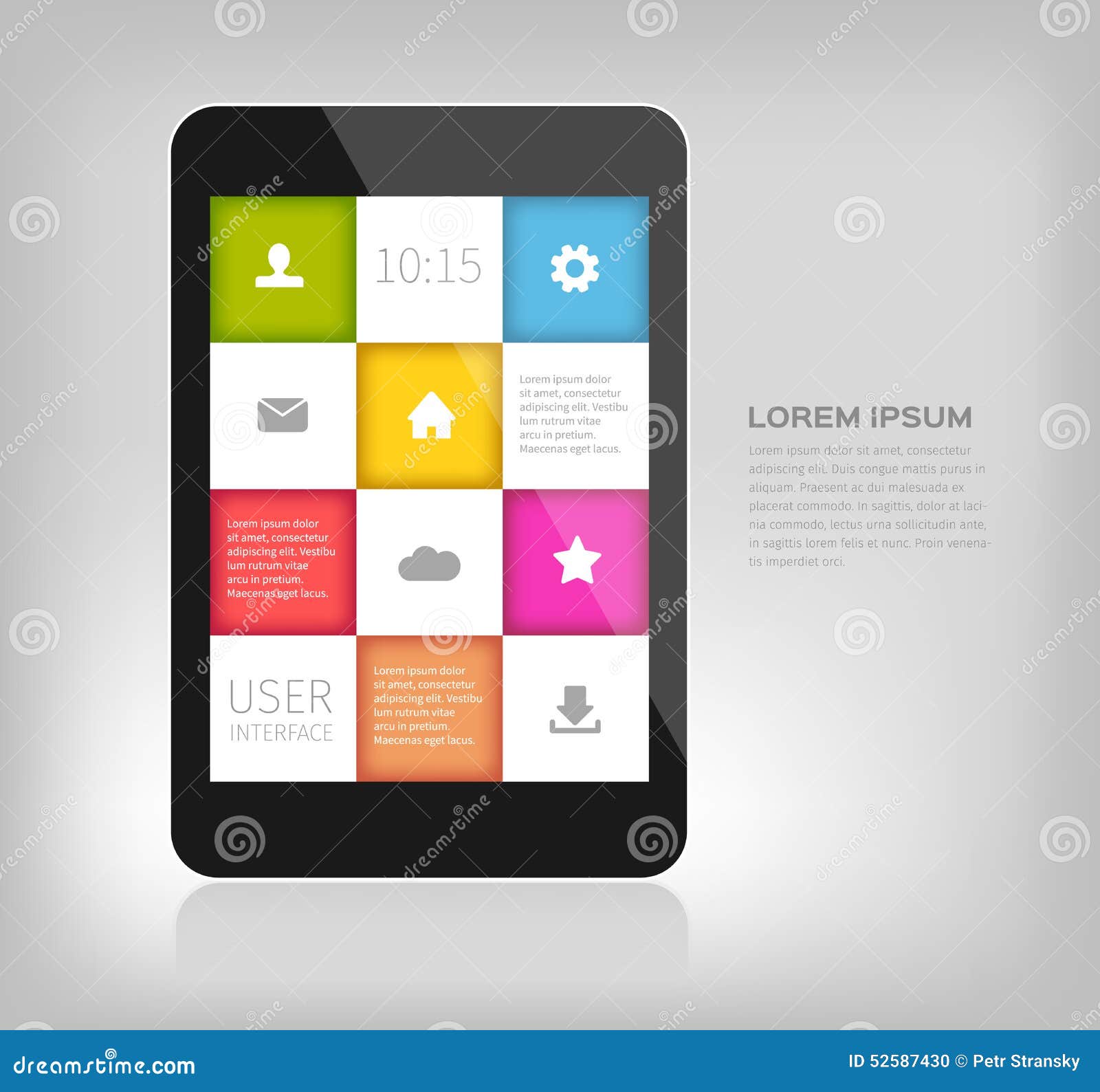 Colorful Design for Mobile Devices Stock Vector - Illustration of ...