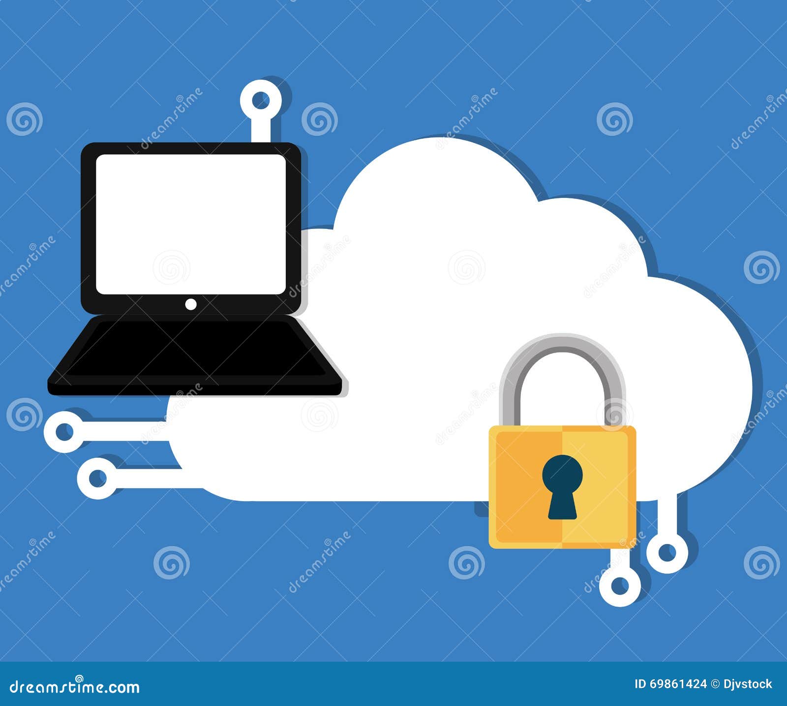 Colorful Design of Security System, Vector Illustration Stock Vector ...