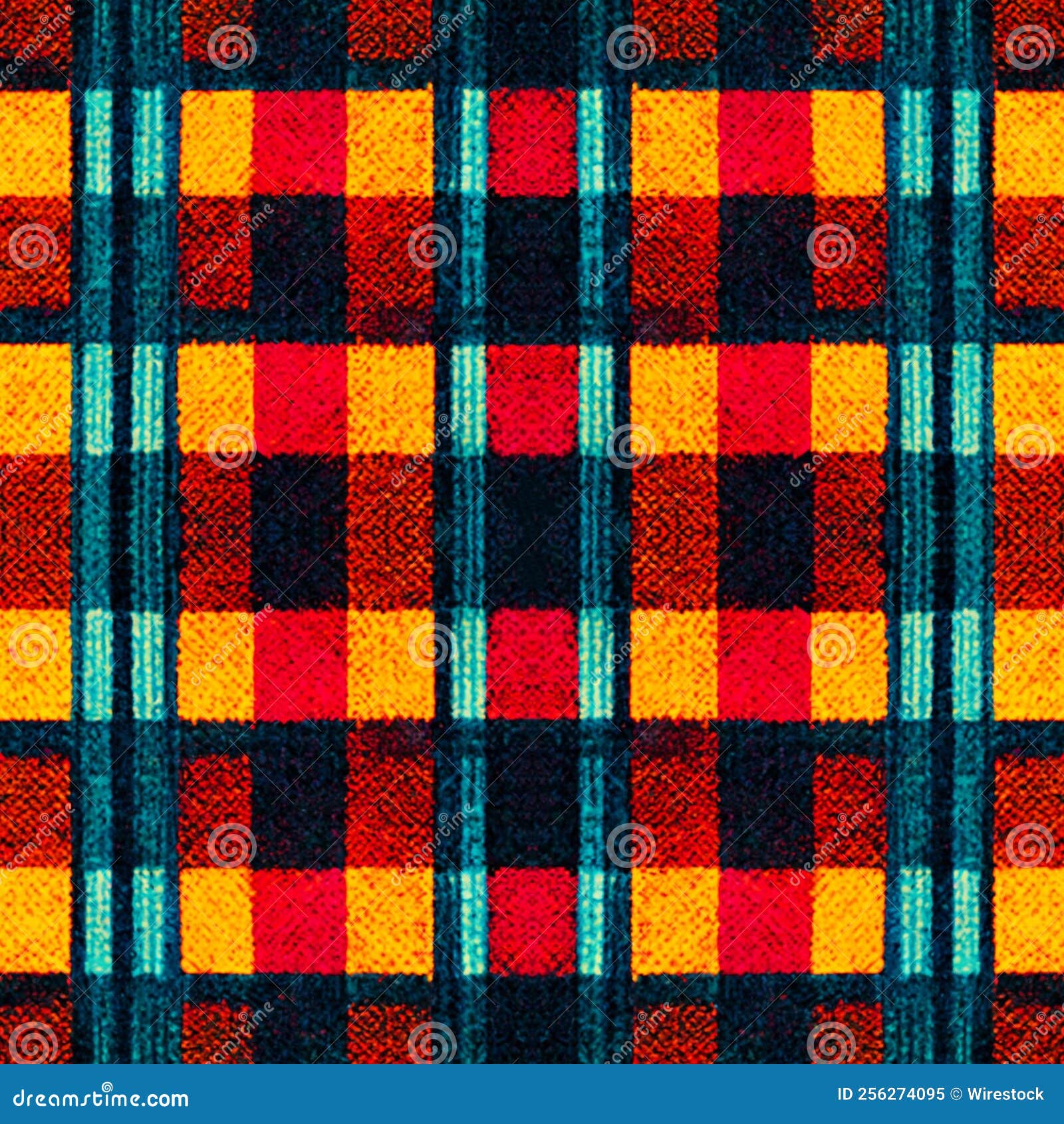 Colorful Design of Tartan Plaid Seamless Pattern Stock Illustration ...