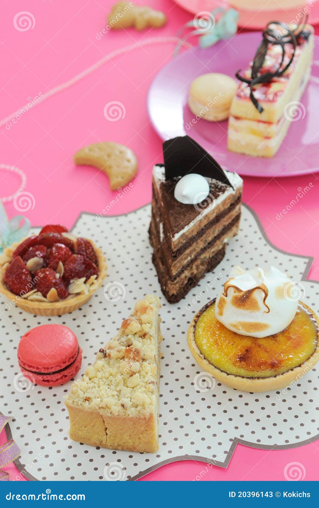 Colorful Dessert Party with Many Cakes Stock Image - Image of pastry ...