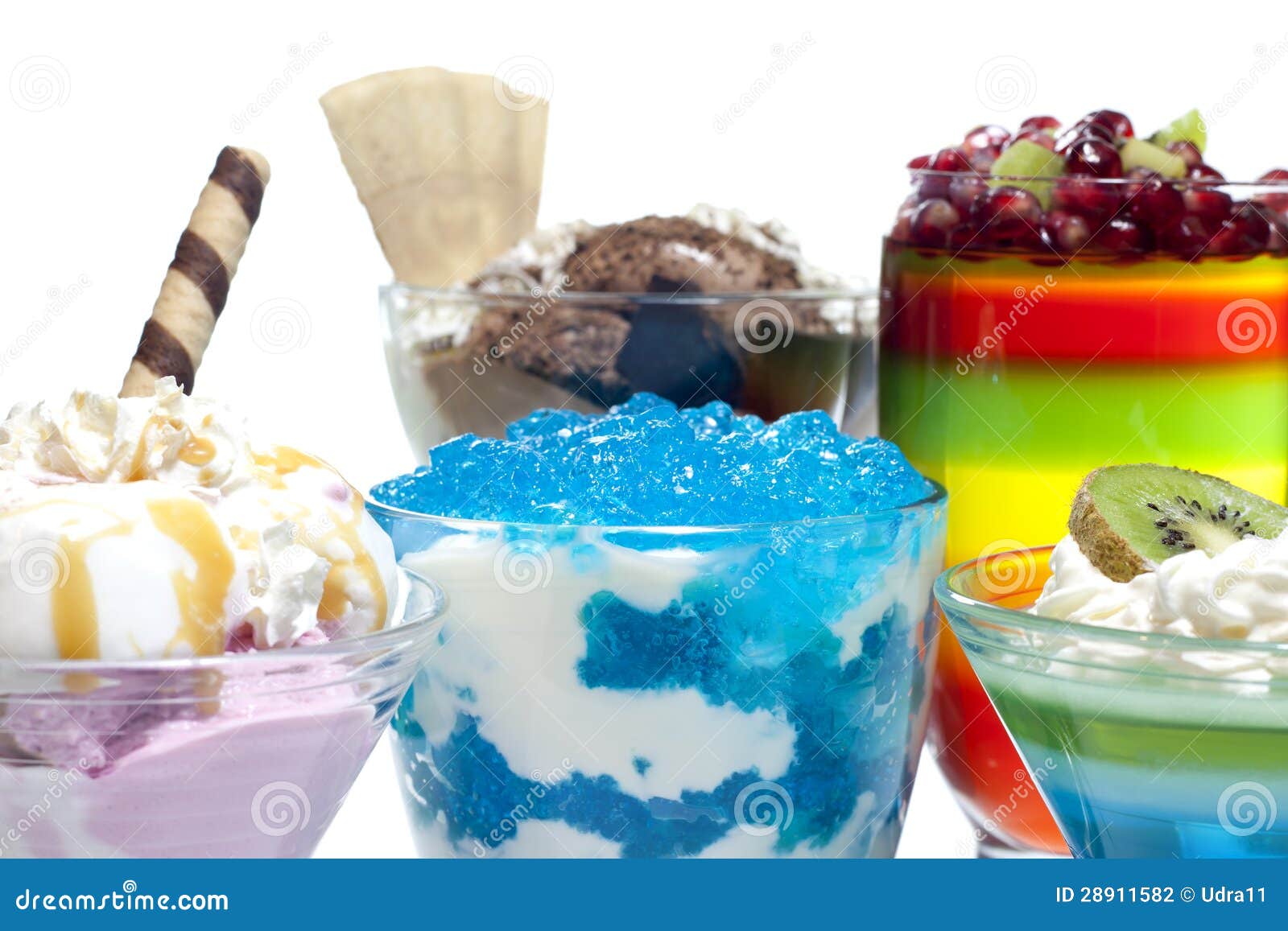 Colorful Desserts Mixed Assortment Stock Photo - Image of mixed ...