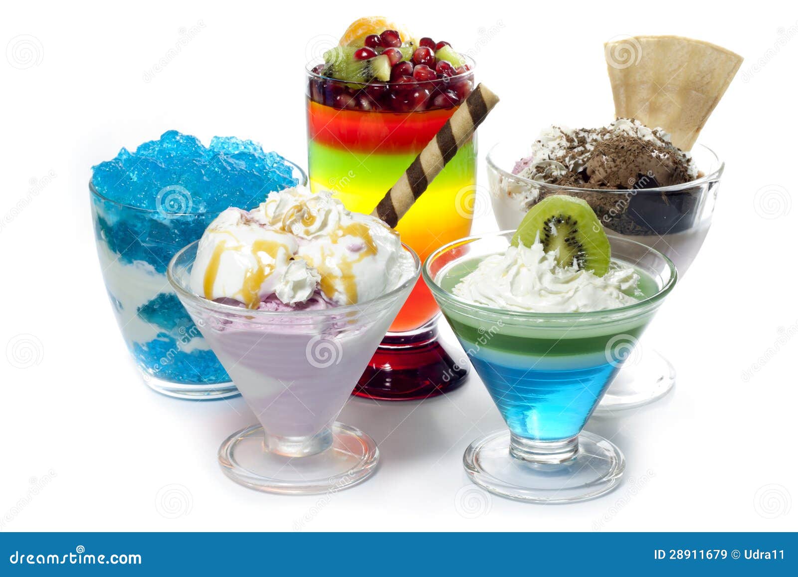 Colorful Desserts Mixed Assortment Stock Image - Image of food, bowl ...