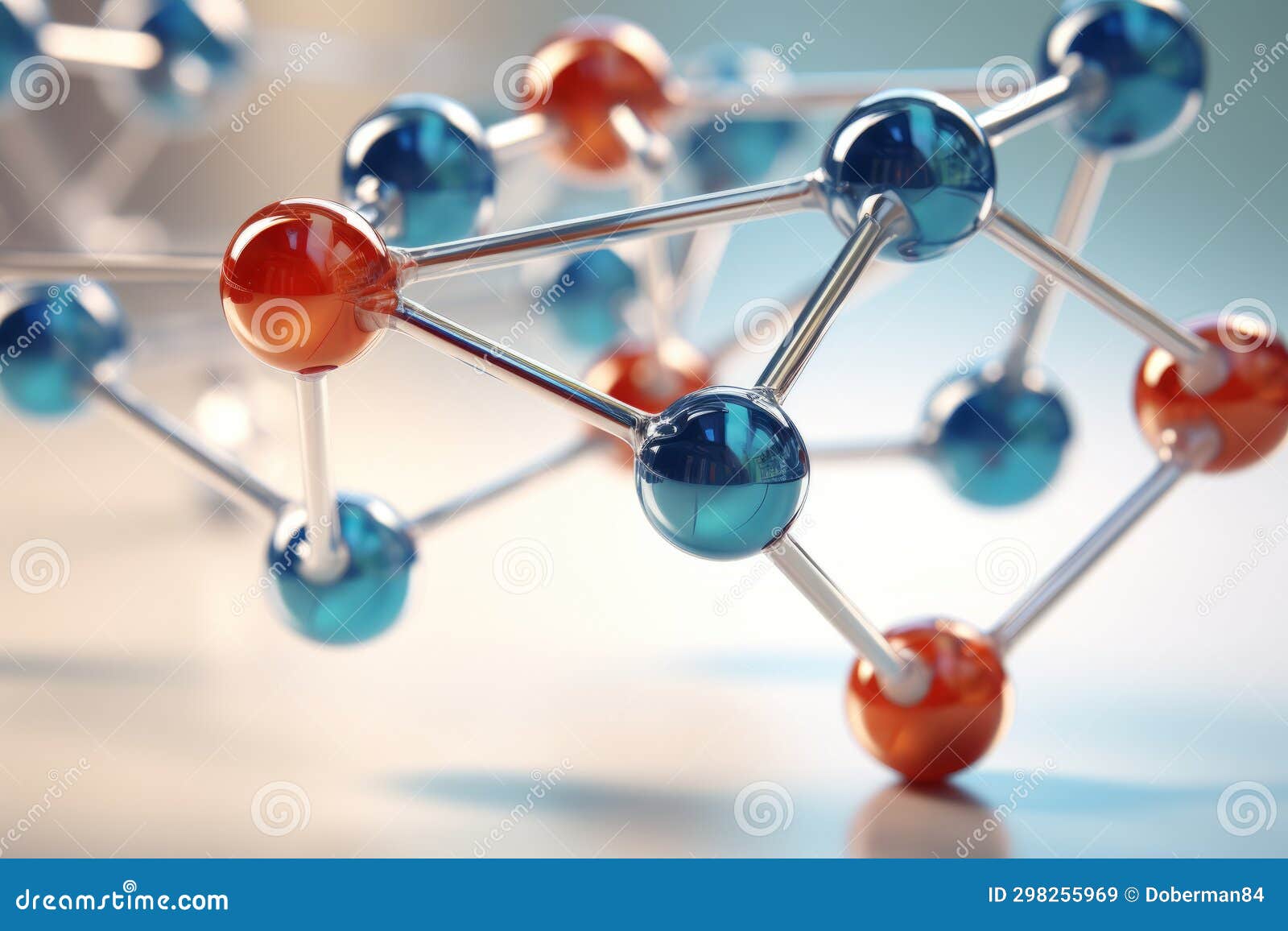 Colorful Detailed View of Molecule. Scientific Image of Cell Membrane ...