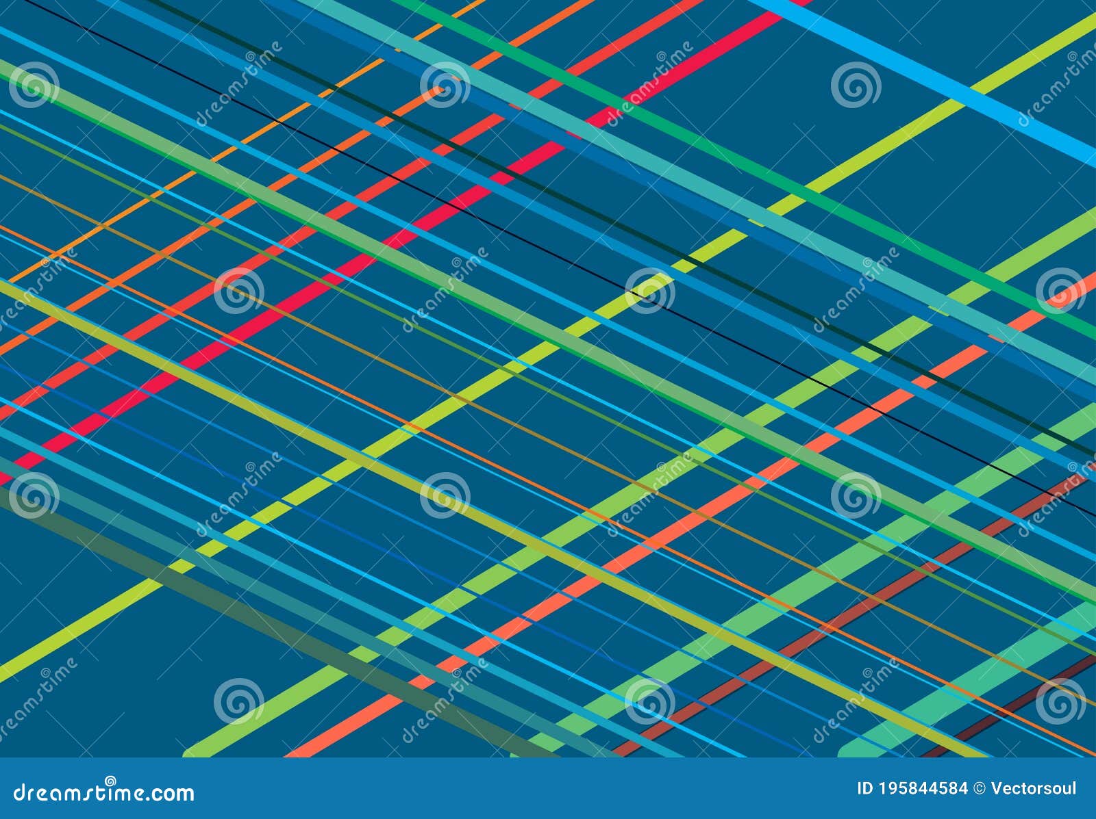 Colorful Diagonal, Skew, Slanted Grid, Mesh, Lattice Vector ...