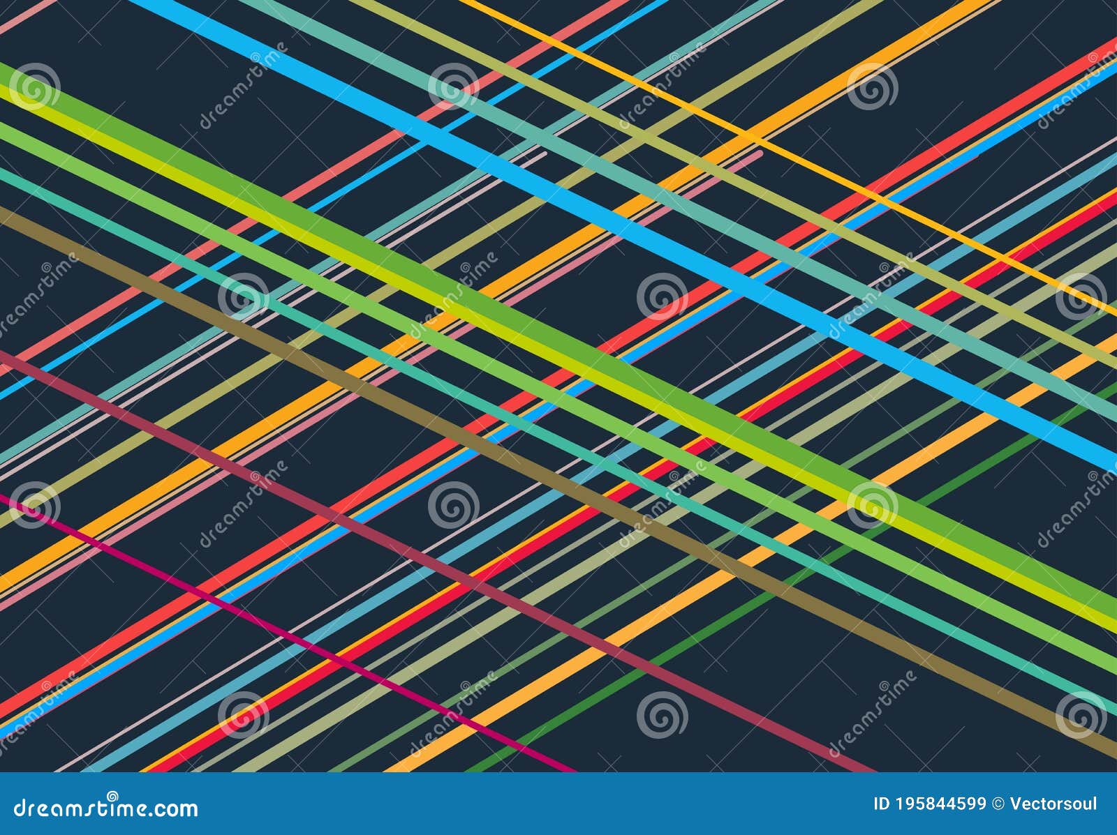 Colorful Diagonal, Skew, Slanted Grid, Mesh, Lattice Vector ...