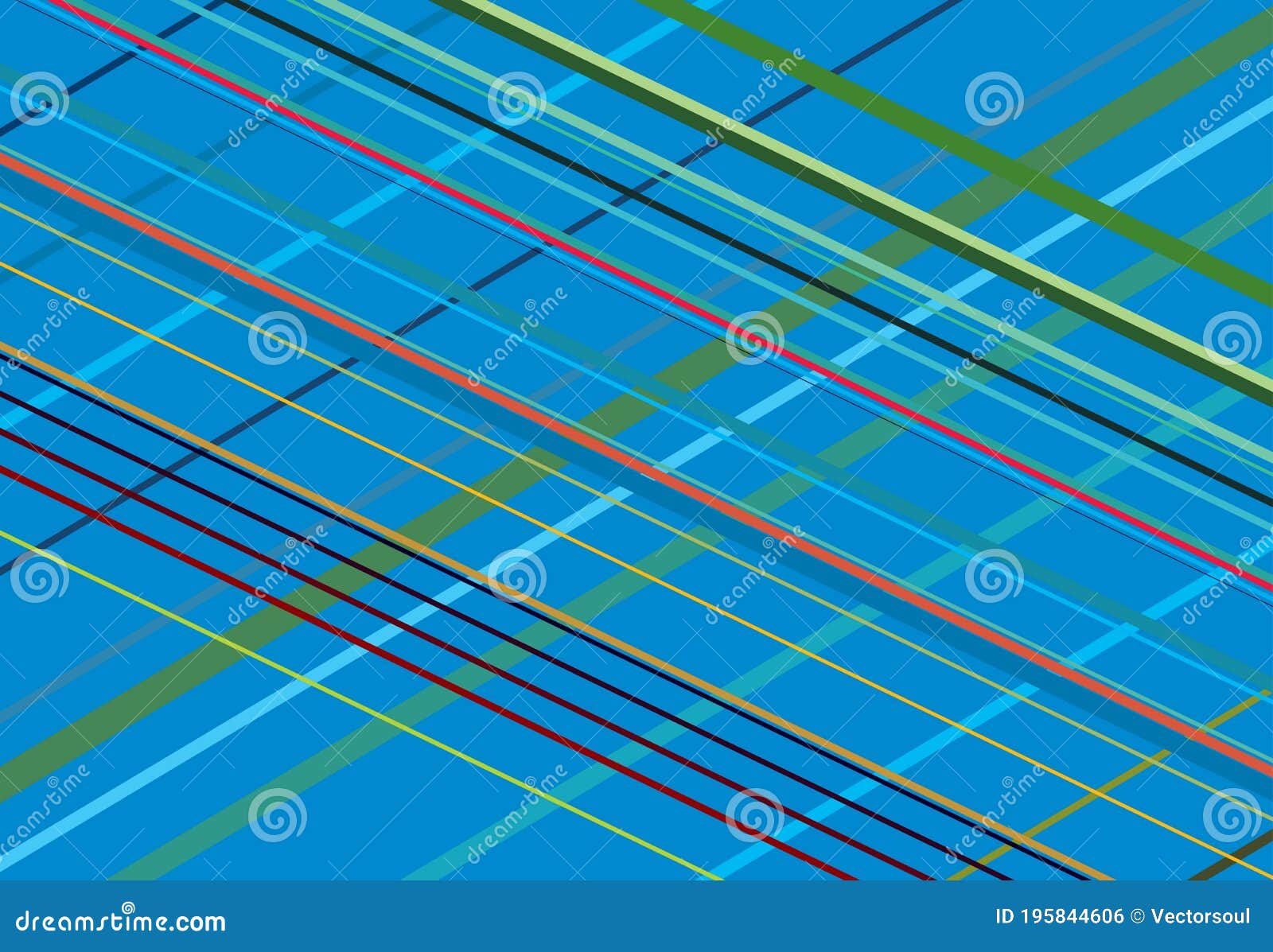 Colorful Diagonal, Skew, Slanted Grid, Mesh, Lattice Vector ...