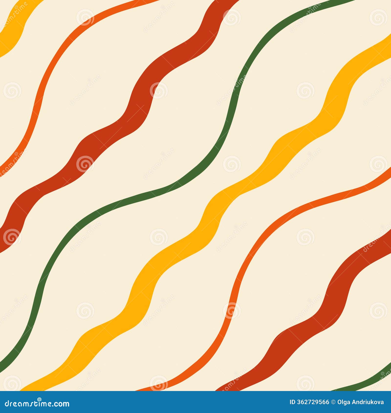 Diagonal Wavy Lines Seamless Pattern. Vector Minimalist Zig Zag Texture ...