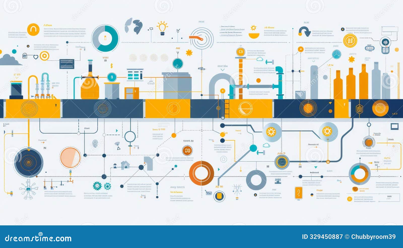 Colorful Diagrams Showing Steps in Quality Control Cycle with Icons and ...