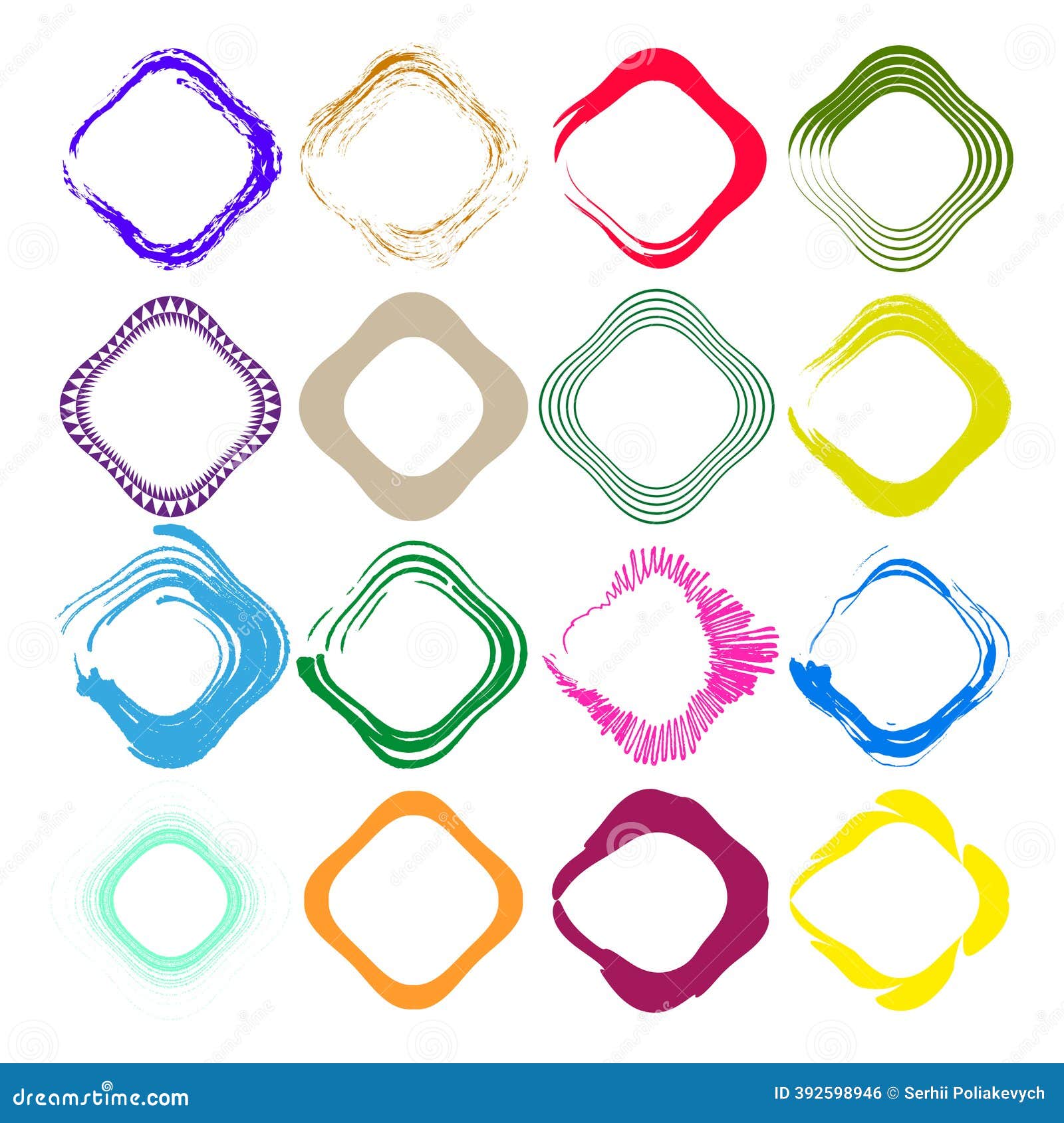 Rounded Artistic Display Font. Gray Minimal Letters, Numbers And ...